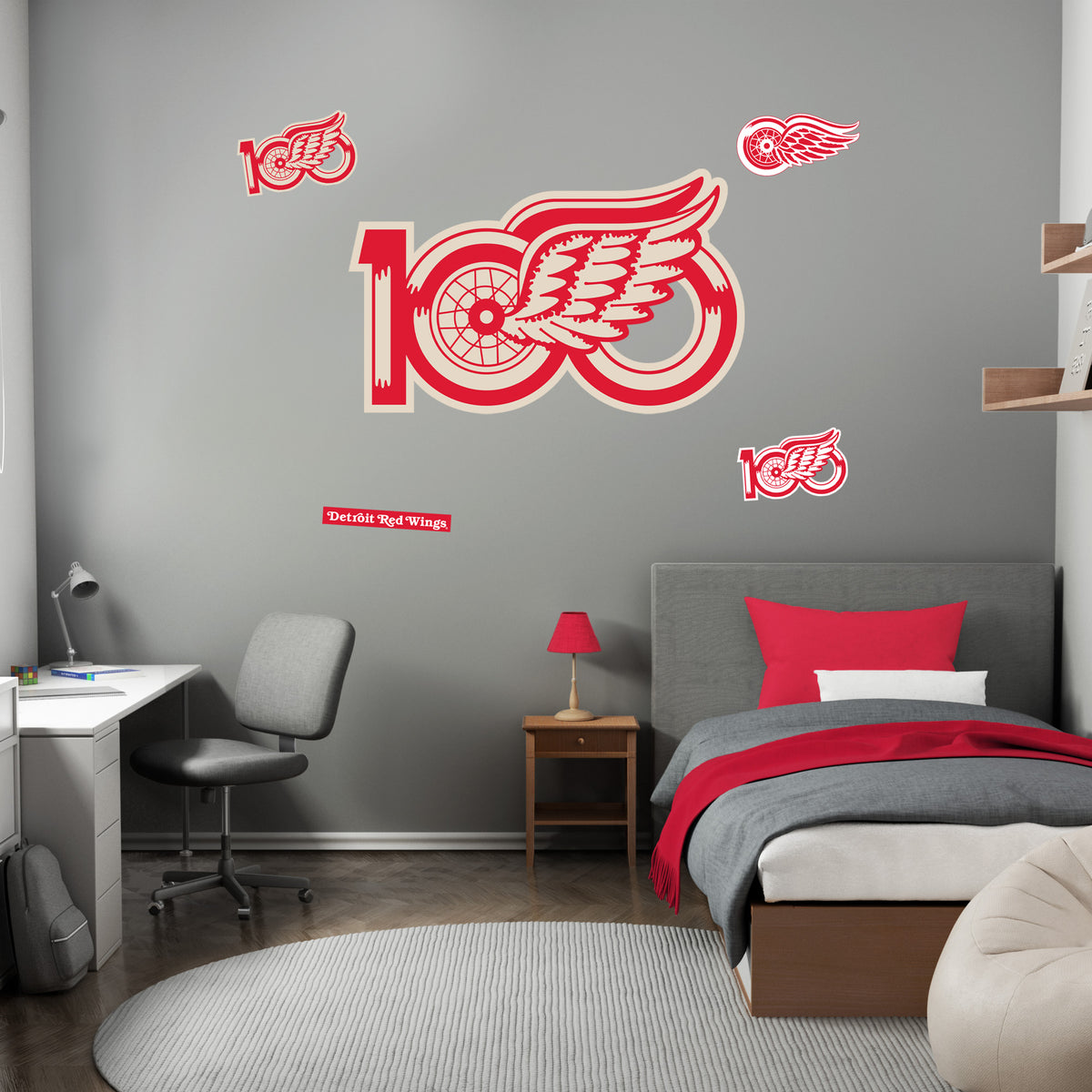 Detroit Red Wings - RealBig Centennial Logo Collection - Official NHL ...