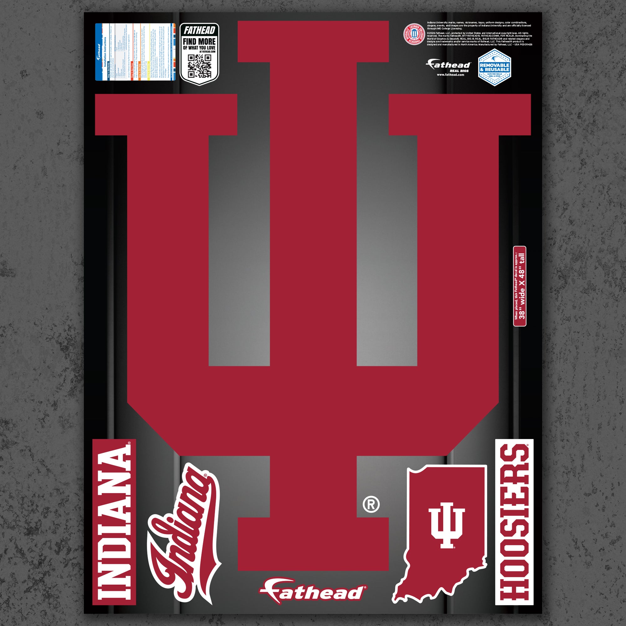 Indiana Hoosiers - RealBig Logo Collection - Official NCAA - Reusable ...