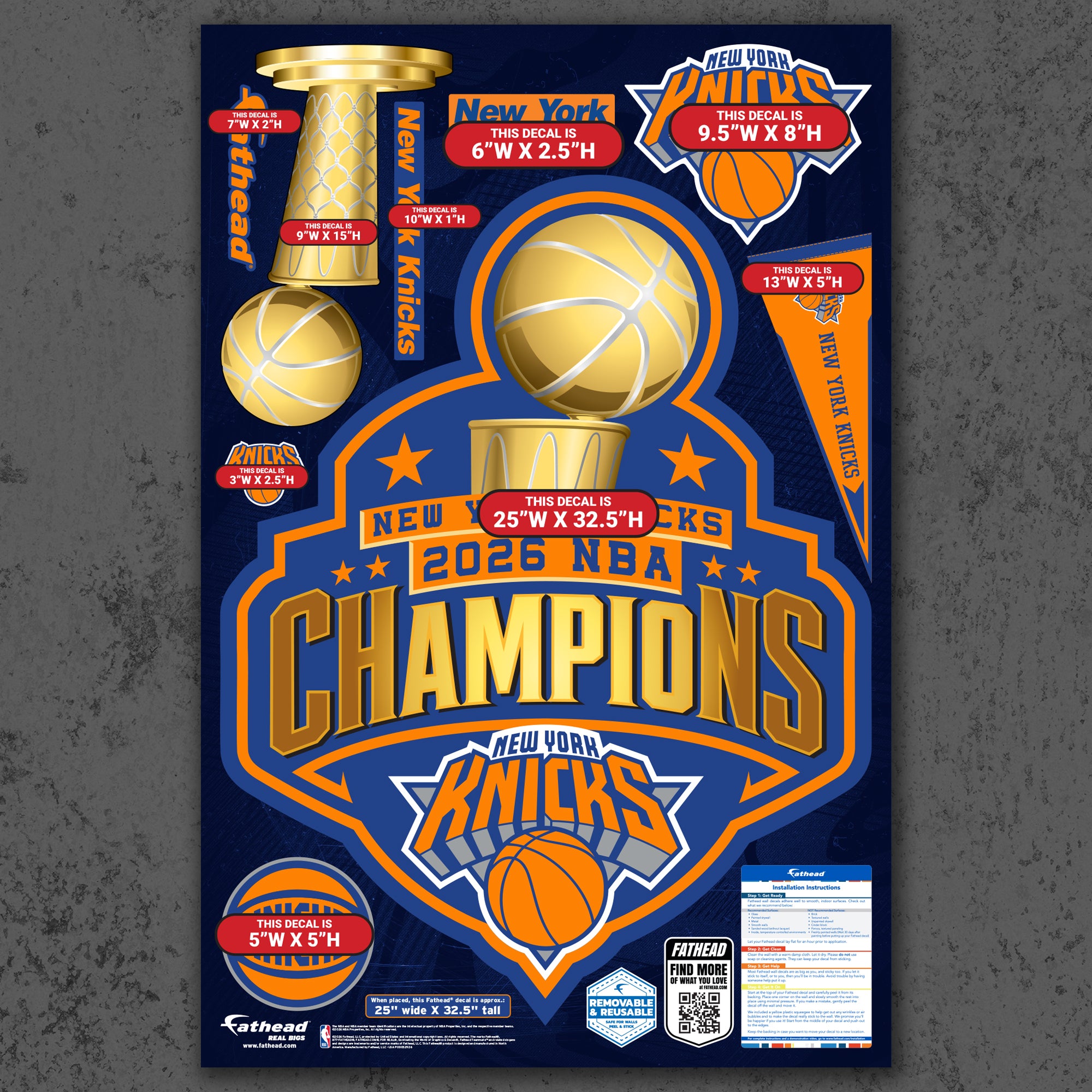 NBA 2026 Champions - RealBig Logo Collection - Official NBA - New York ...