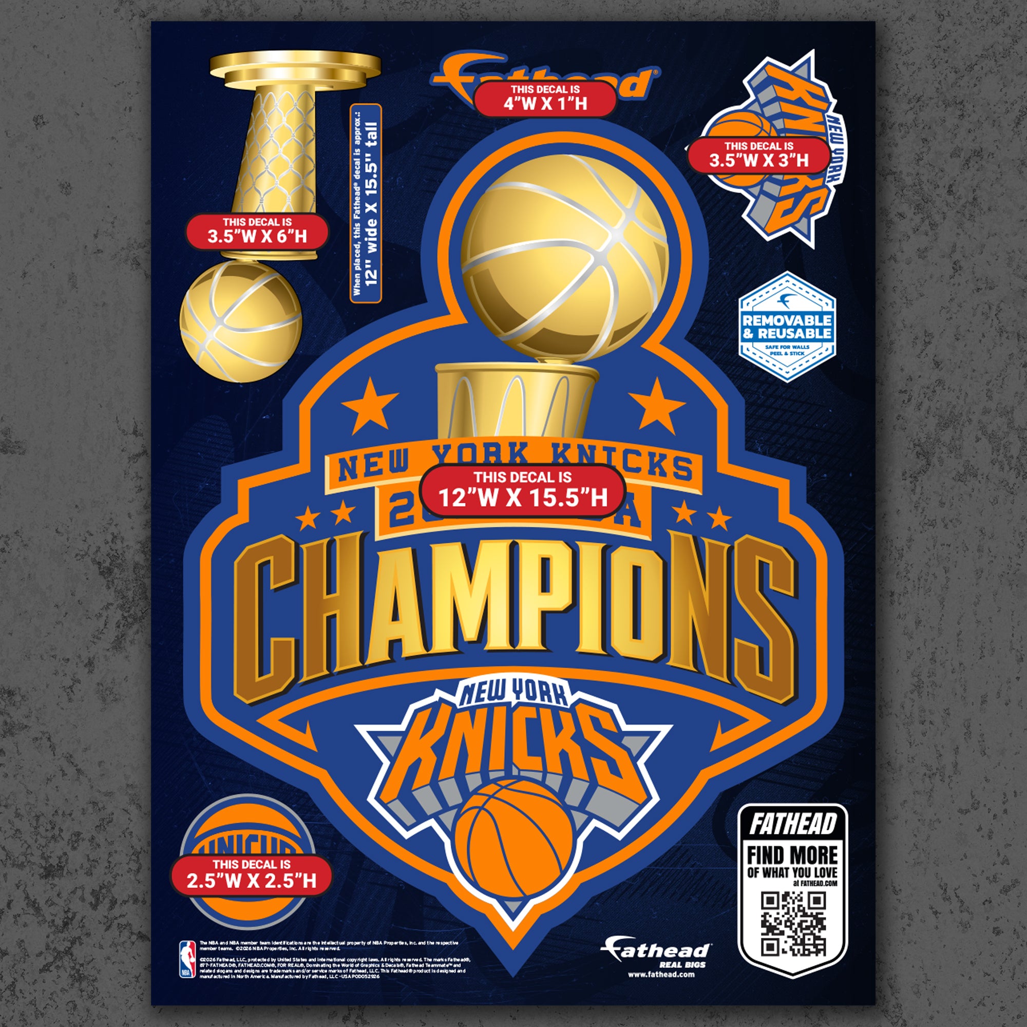 NBA 2026 Champions - RealBig Logo Collection - Official NBA - New York ...
