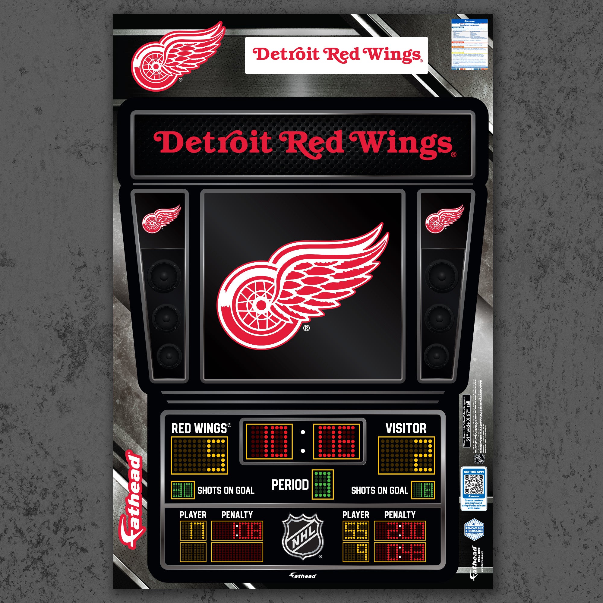 Detroit Red Wings - RealBig Scoreboard Collection - Official NHL - Reu ...