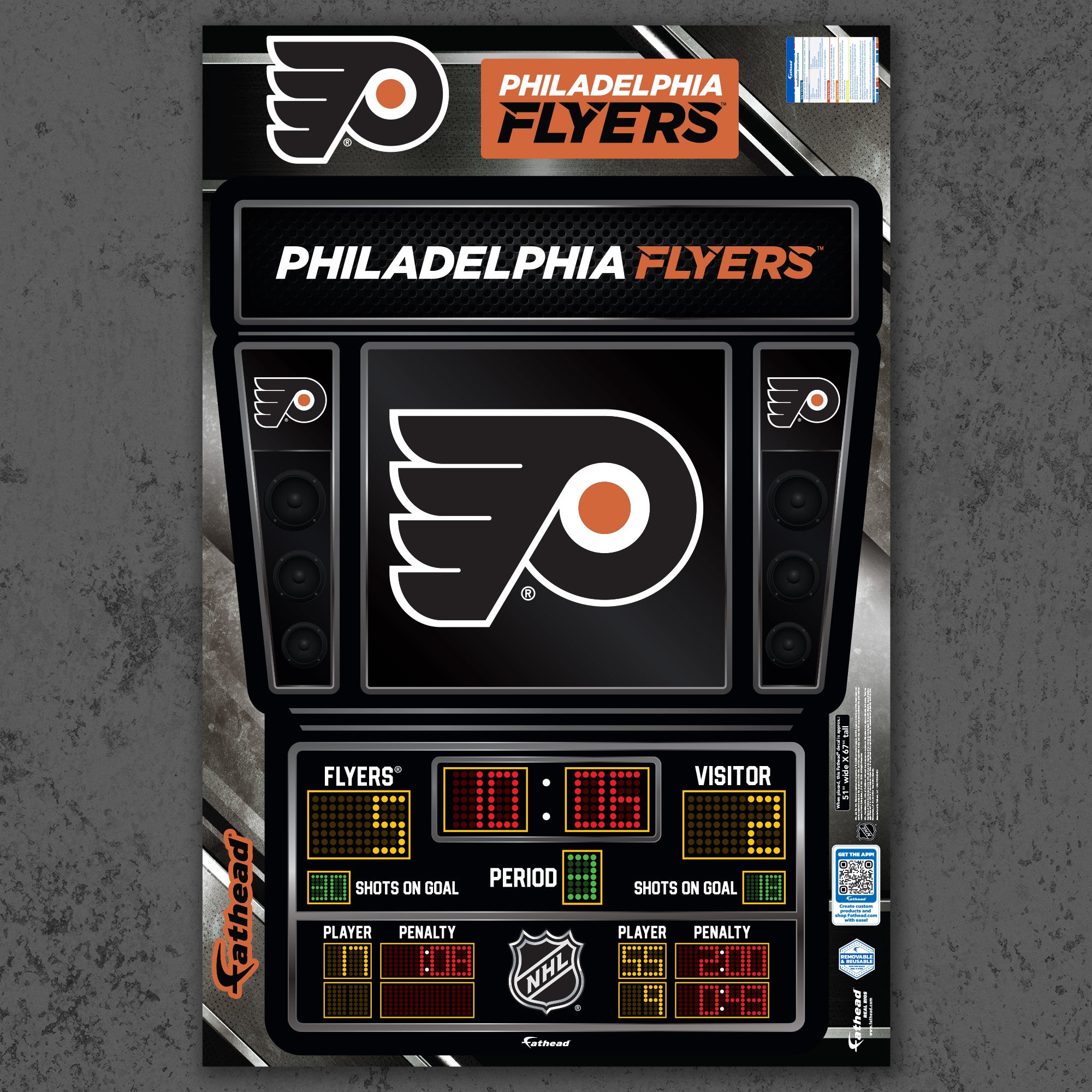Philadelphia Flyers - RealBig Scoreboard Collection - Official NHL - R ...