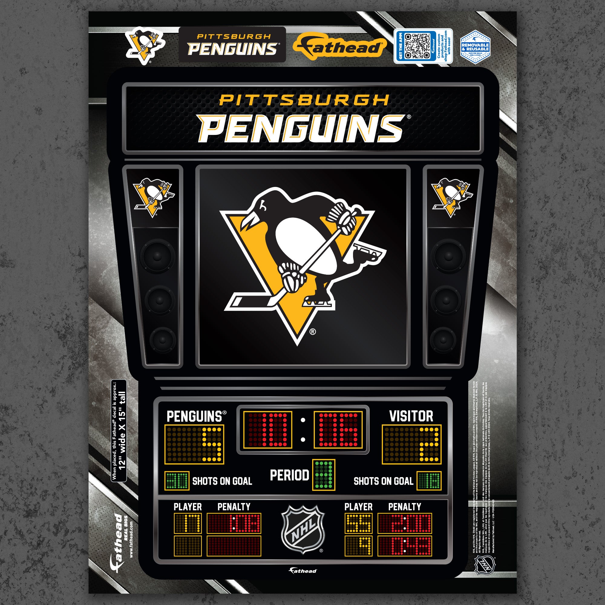 Pittsburgh Penguins - RealBig Scoreboard Collection - Official NHL - R ...