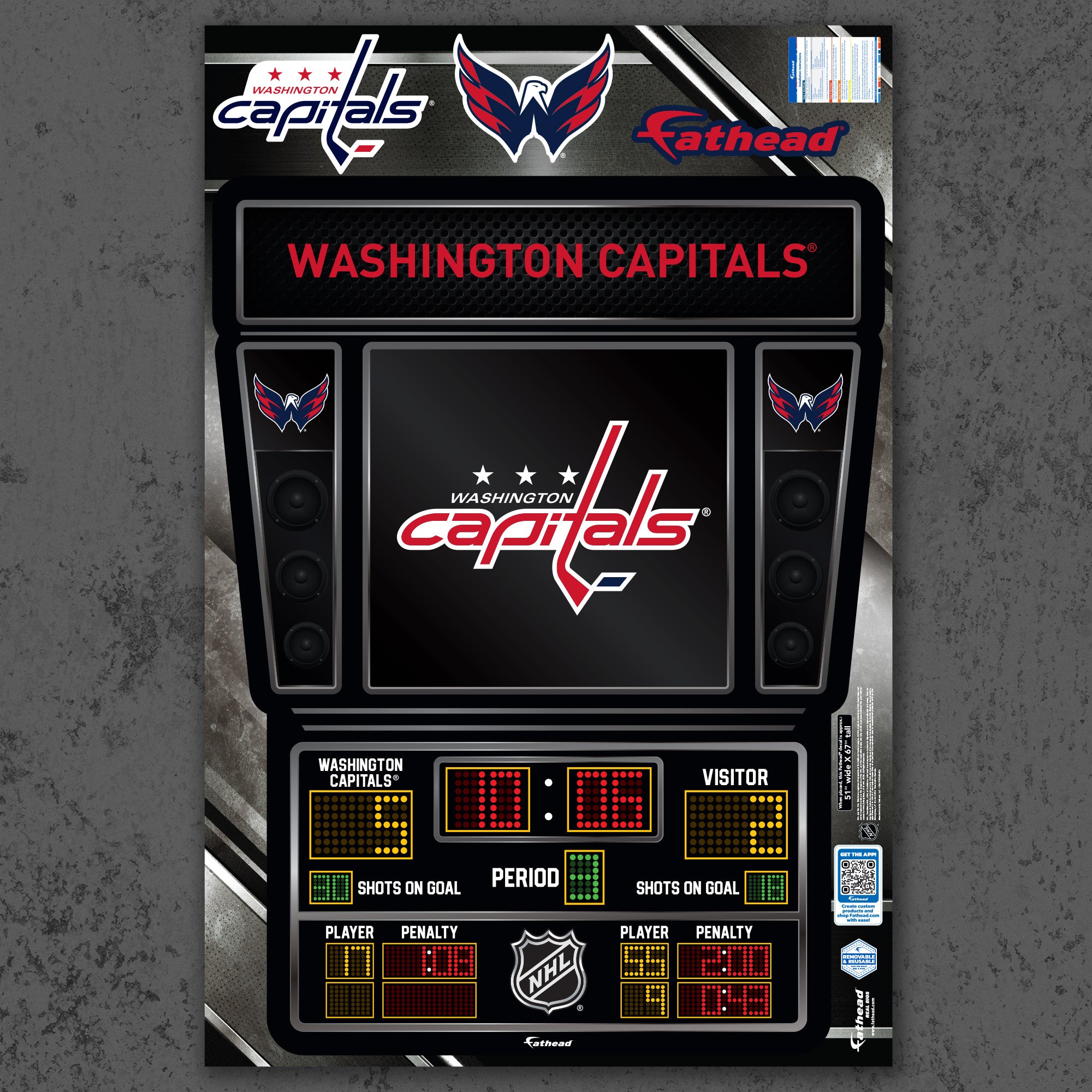 Washington Capitals - RealBig Scoreboard Collection - Official NHL - R ...