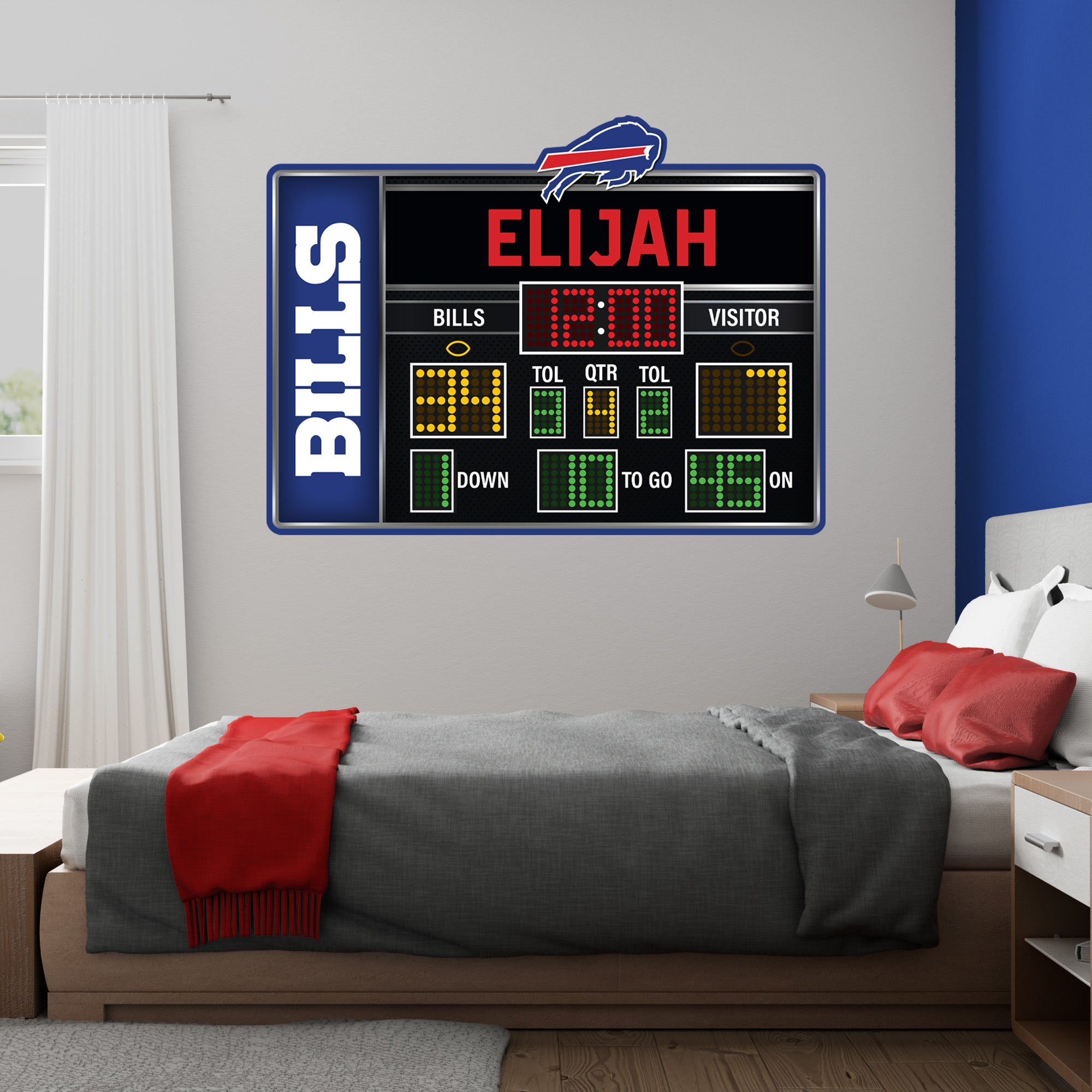 Buffalo Bills - Scoreboard Graphic - With Personalized Name - Official ...
