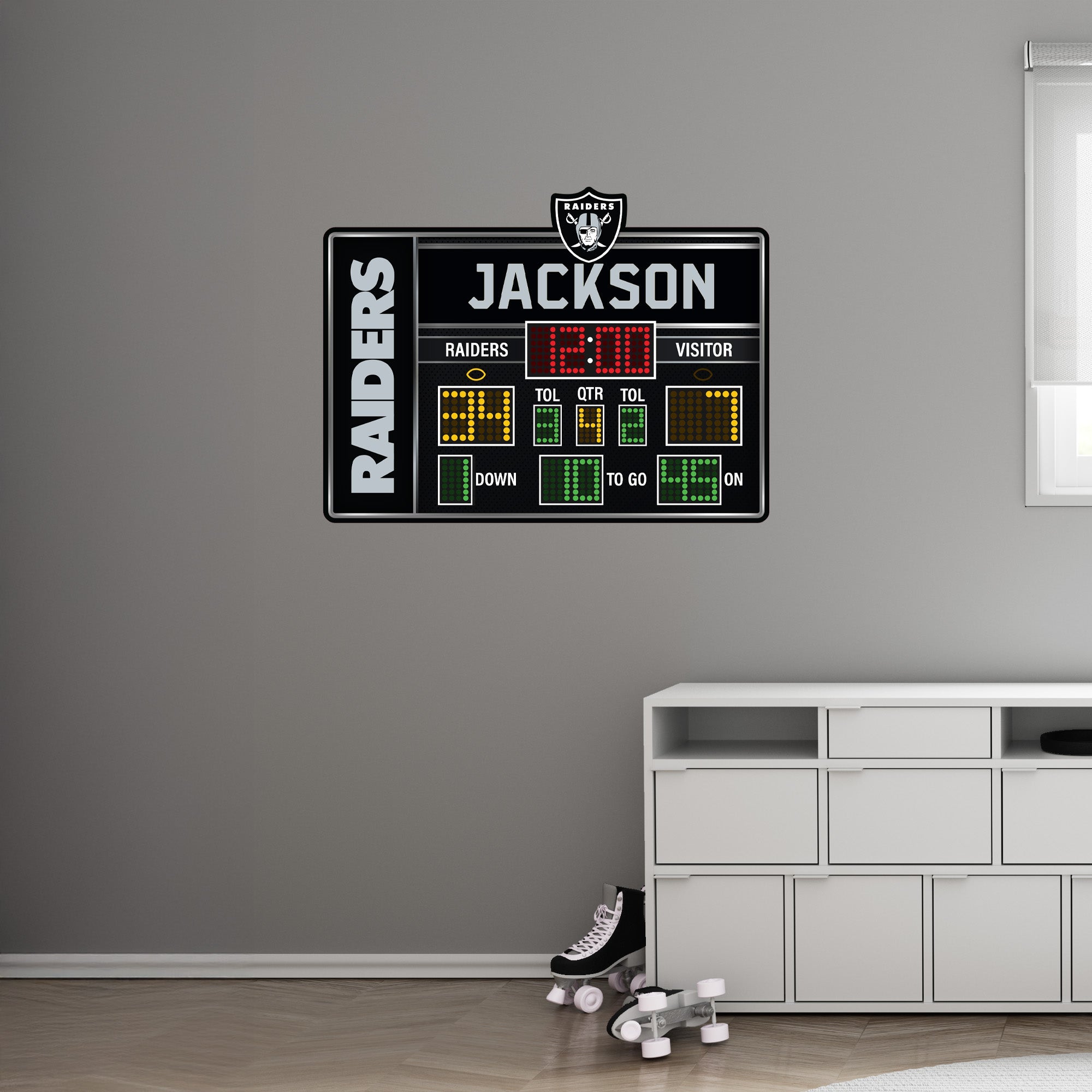 Las Vegas Raiders - Scoreboard Graphic - With Personalized Name - Offi ...