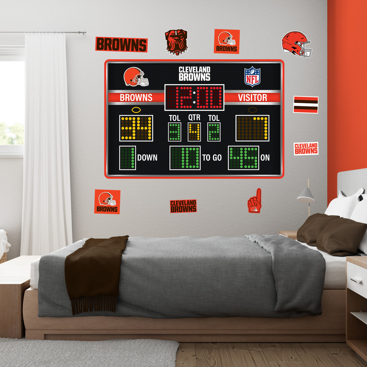 Cleveland Browns - RealBig Scoreboard Collection - Official NFL - Reus ...