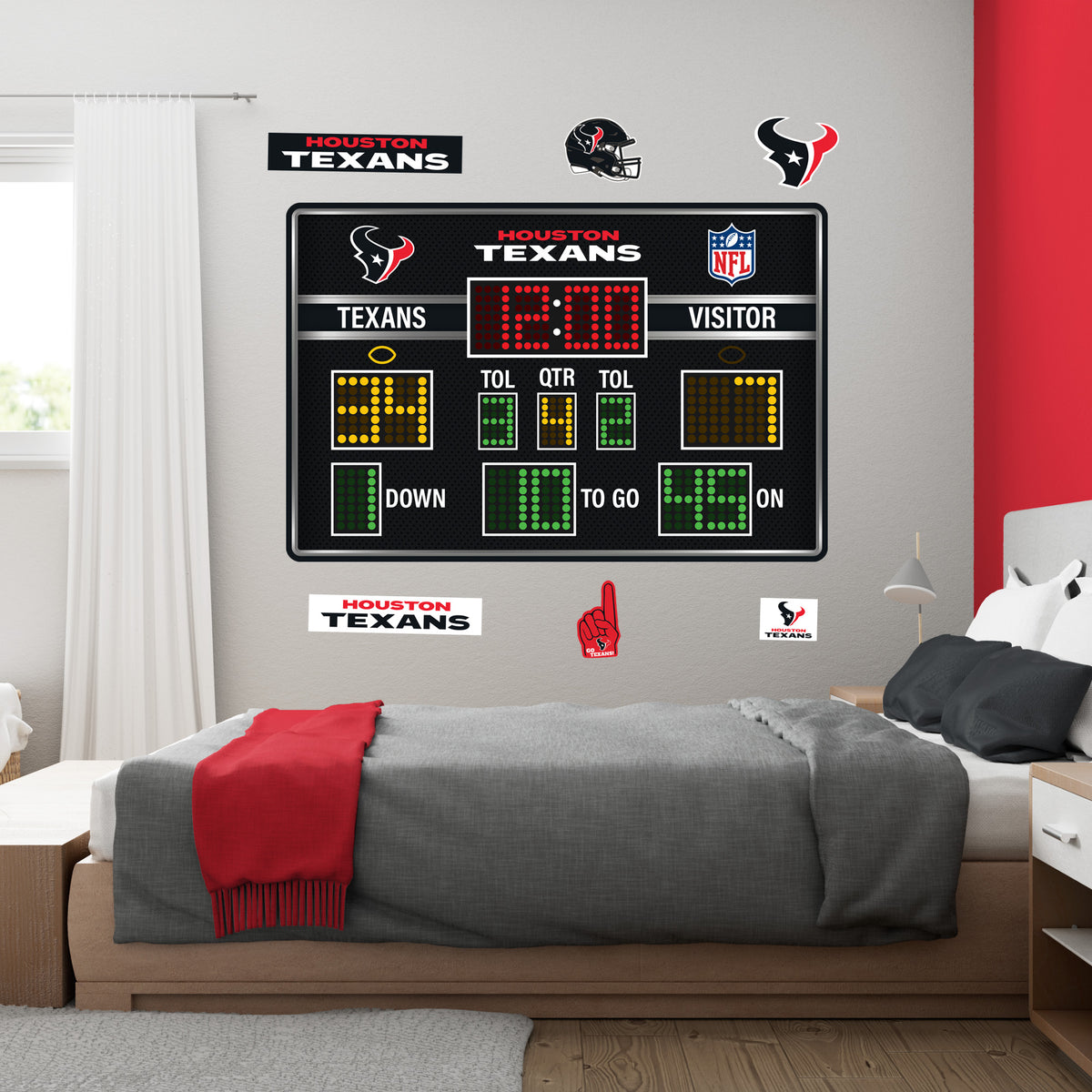 Houston Texans - RealBig Scoreboard Collection - Official NFL - Reusab ...