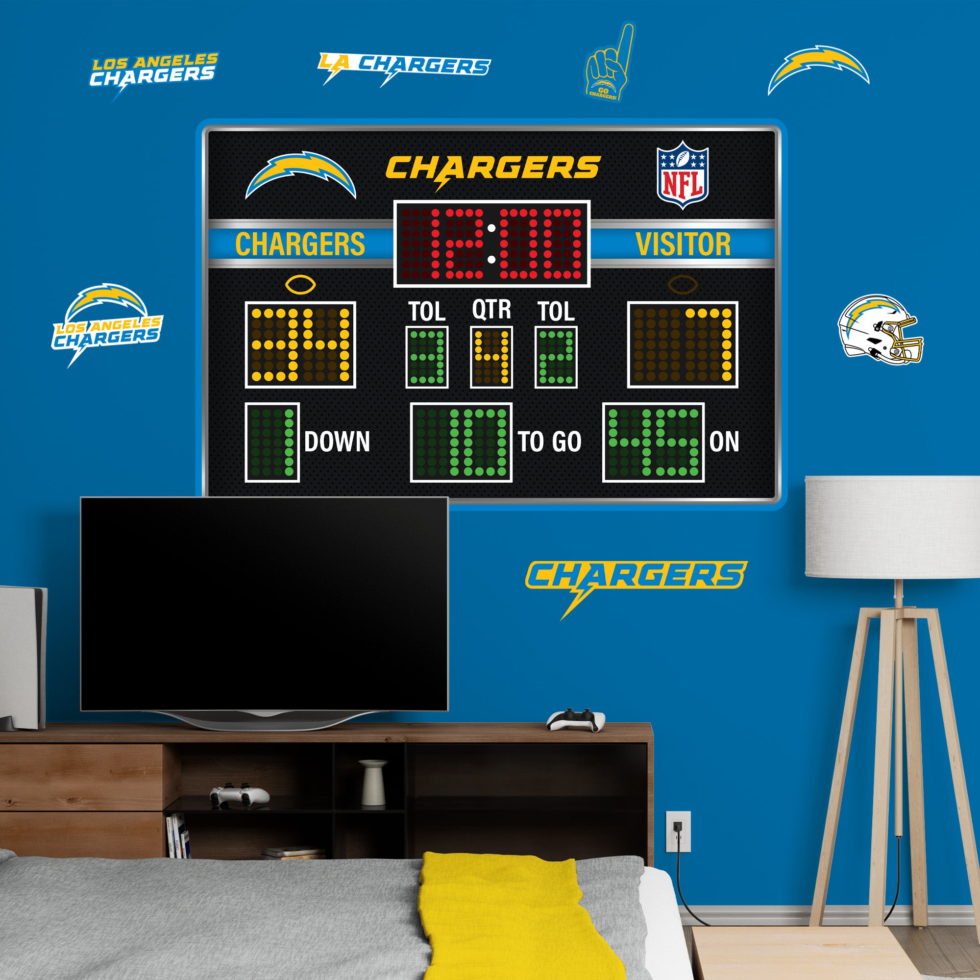 Los Angeles Chargers - RealBig Scoreboard Collection - Official NFL ...