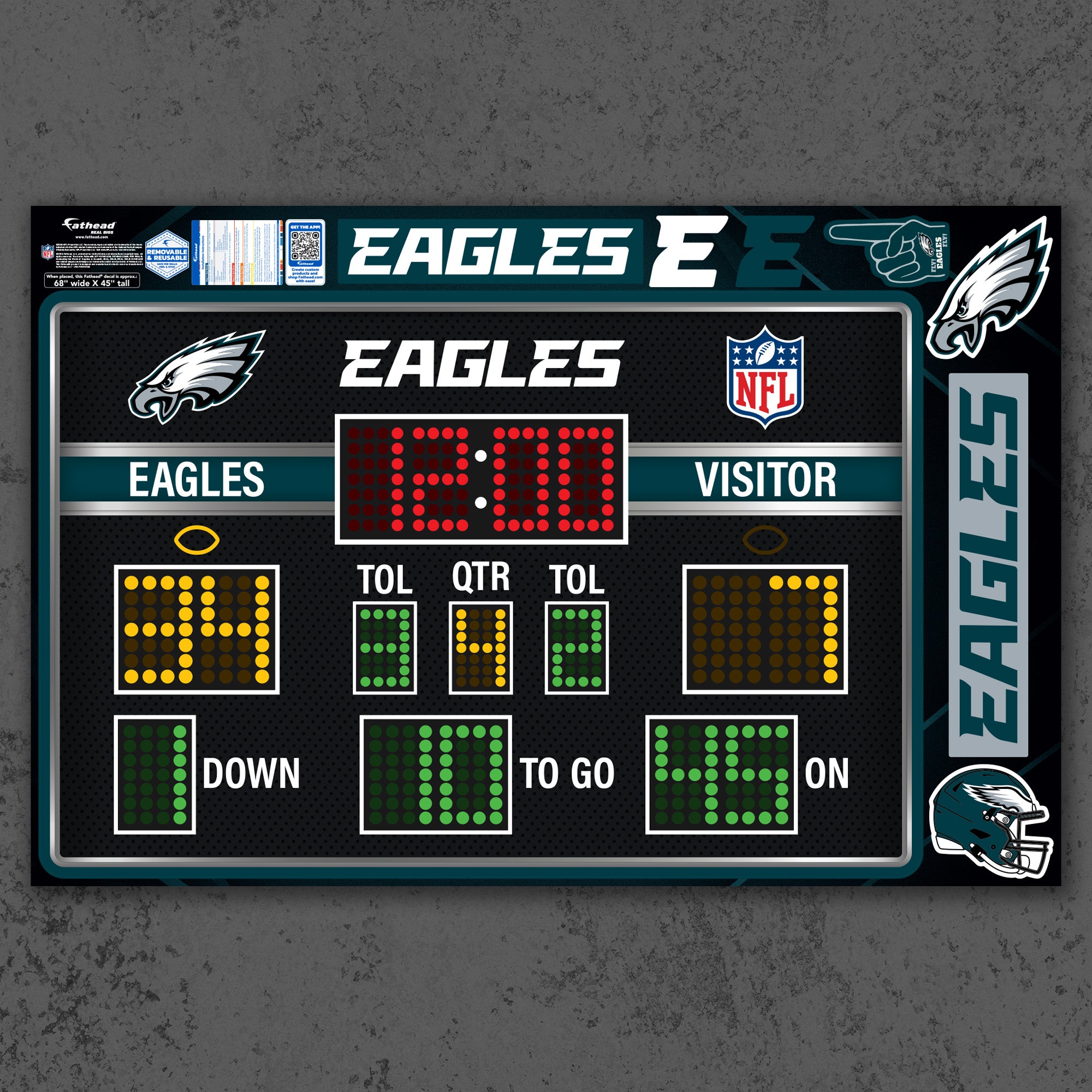 Philadelphia Eagles - RealBig Scoreboard Collection - Official NFL - R ...