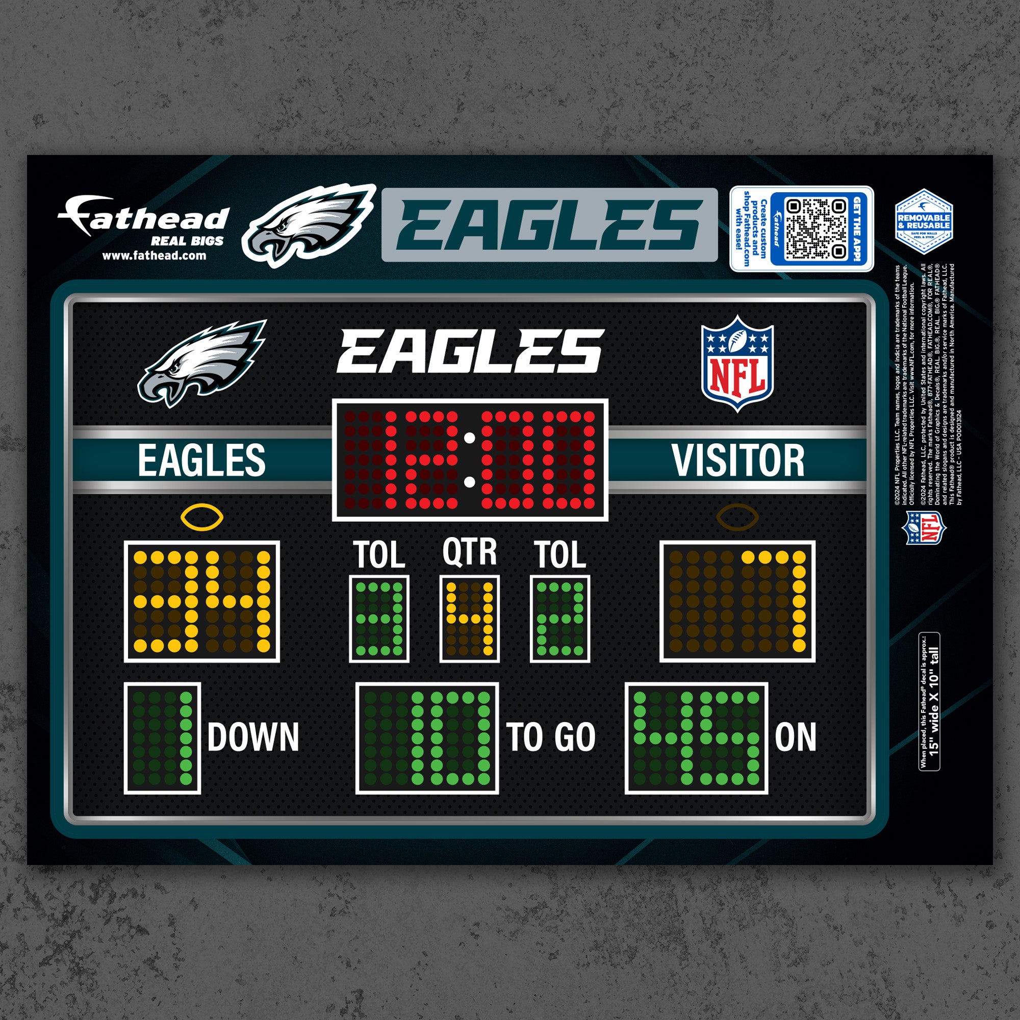 Philadelphia Eagles - RealBig Scoreboard Collection - Official NFL - R – Fathead