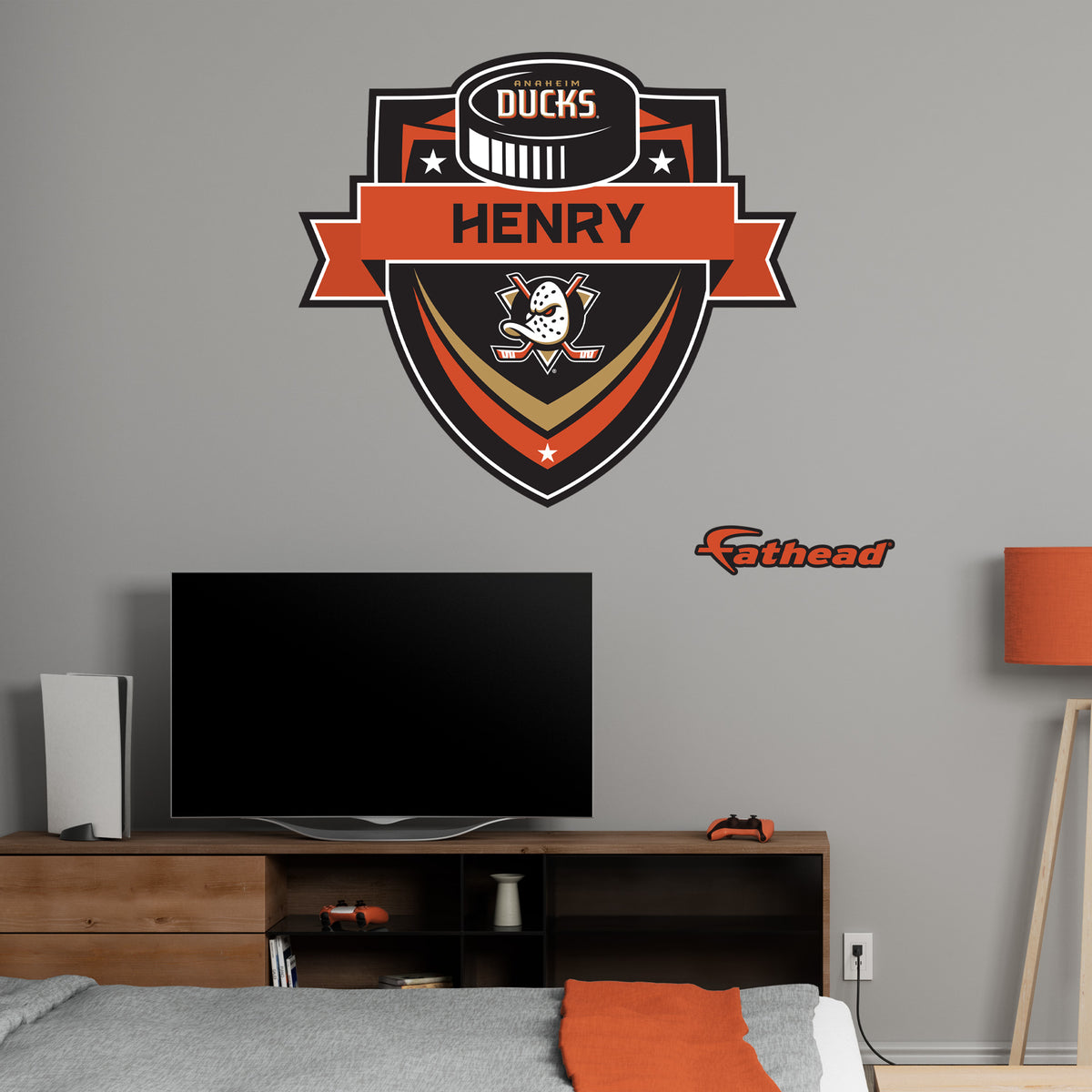 Anaheim Ducks - Badge - With Personalized Name - Official NHL - Reusab ...