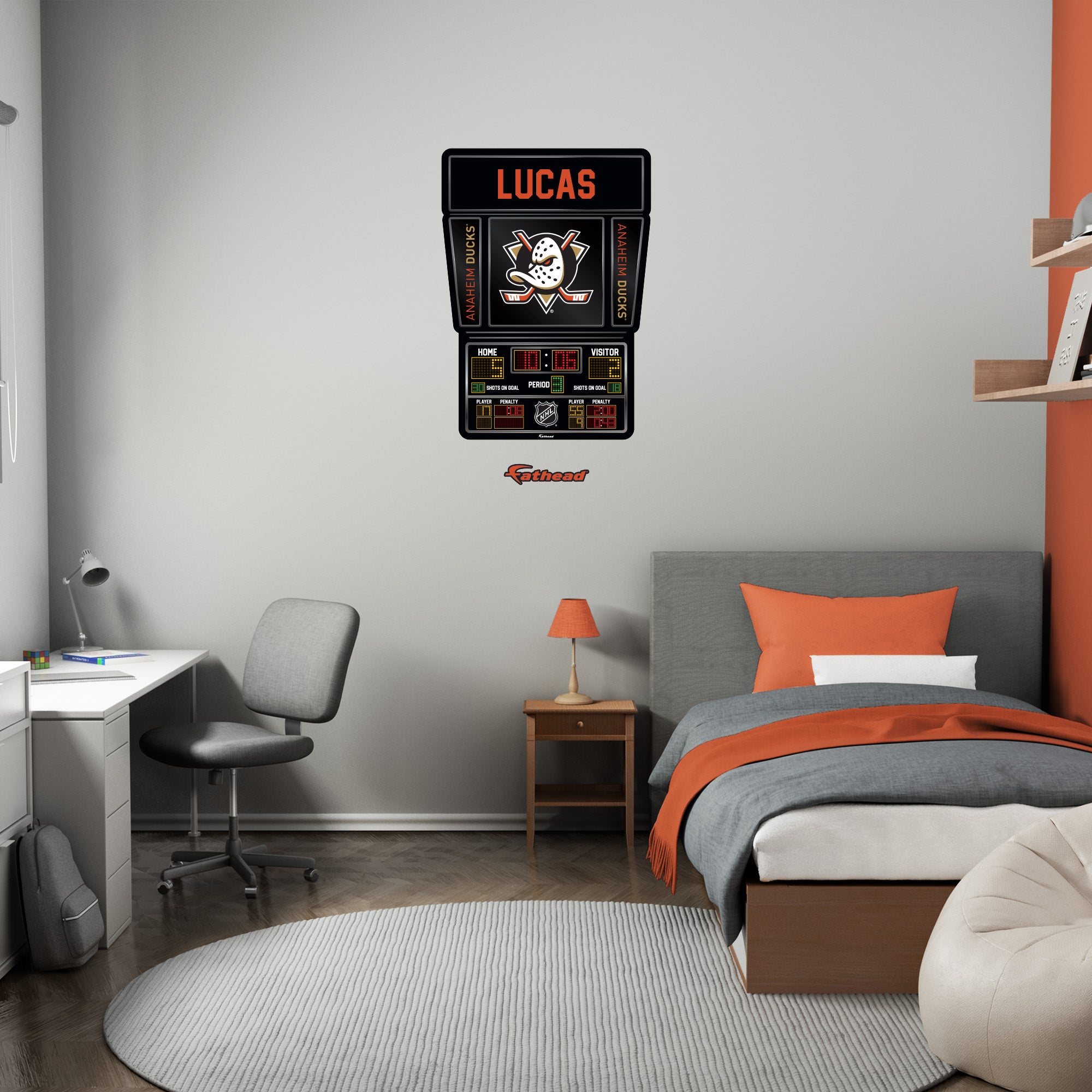 Anaheim Ducks - Scoreboard Graphic - With Personalized Name - Official ...