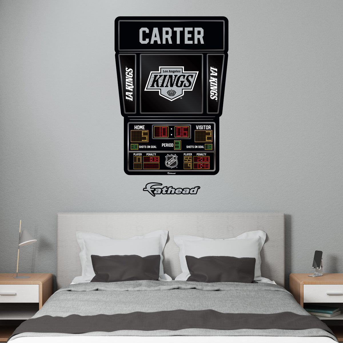 Los Angeles Kings - Scoreboard Graphic - With Personalized Name - Offi ...