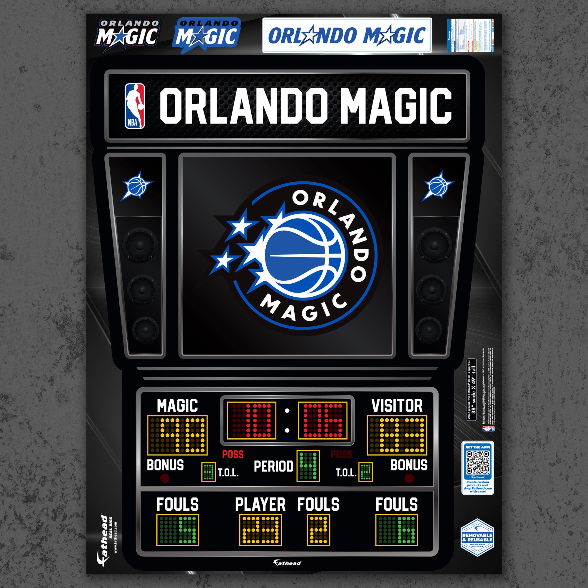 Orlando Magic - RealBig Scoreboard Graphic - Official NBA - Reusable V ...
