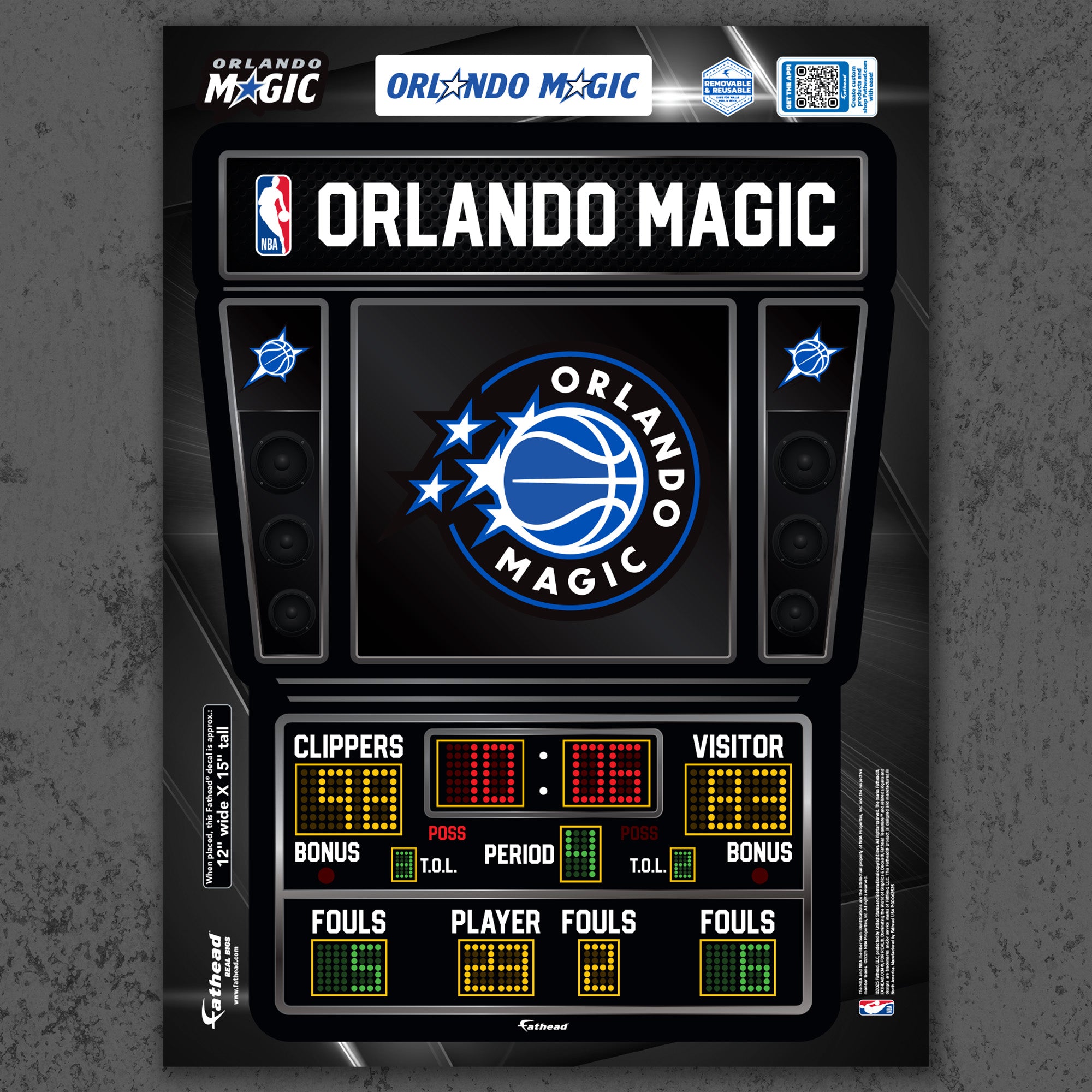 Orlando Magic - RealBig Scoreboard Graphic - Official NBA - Reusable V ...