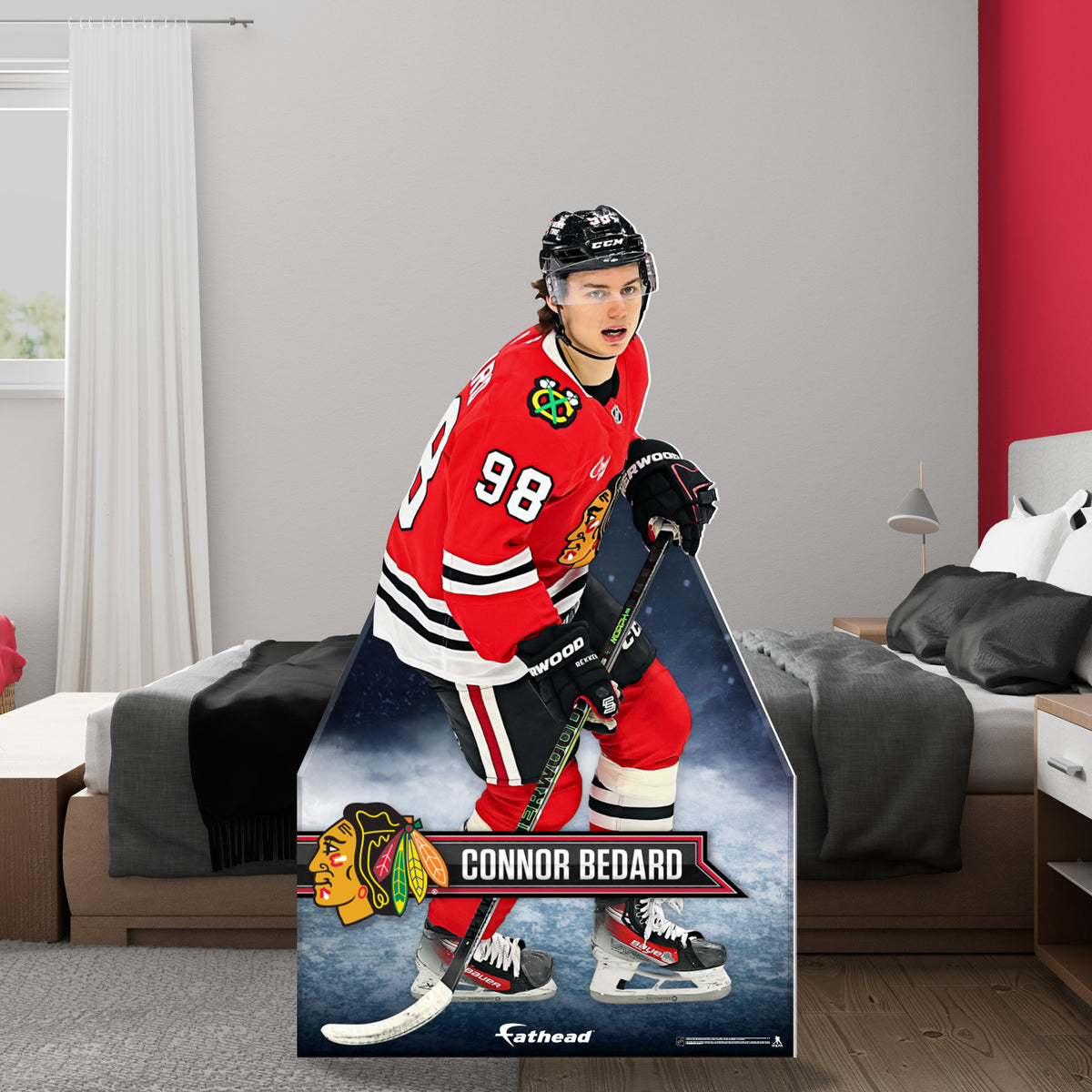 Connor Bedard - Life-Size Stand Out - Official NHL - Chicago Blackhawk ...