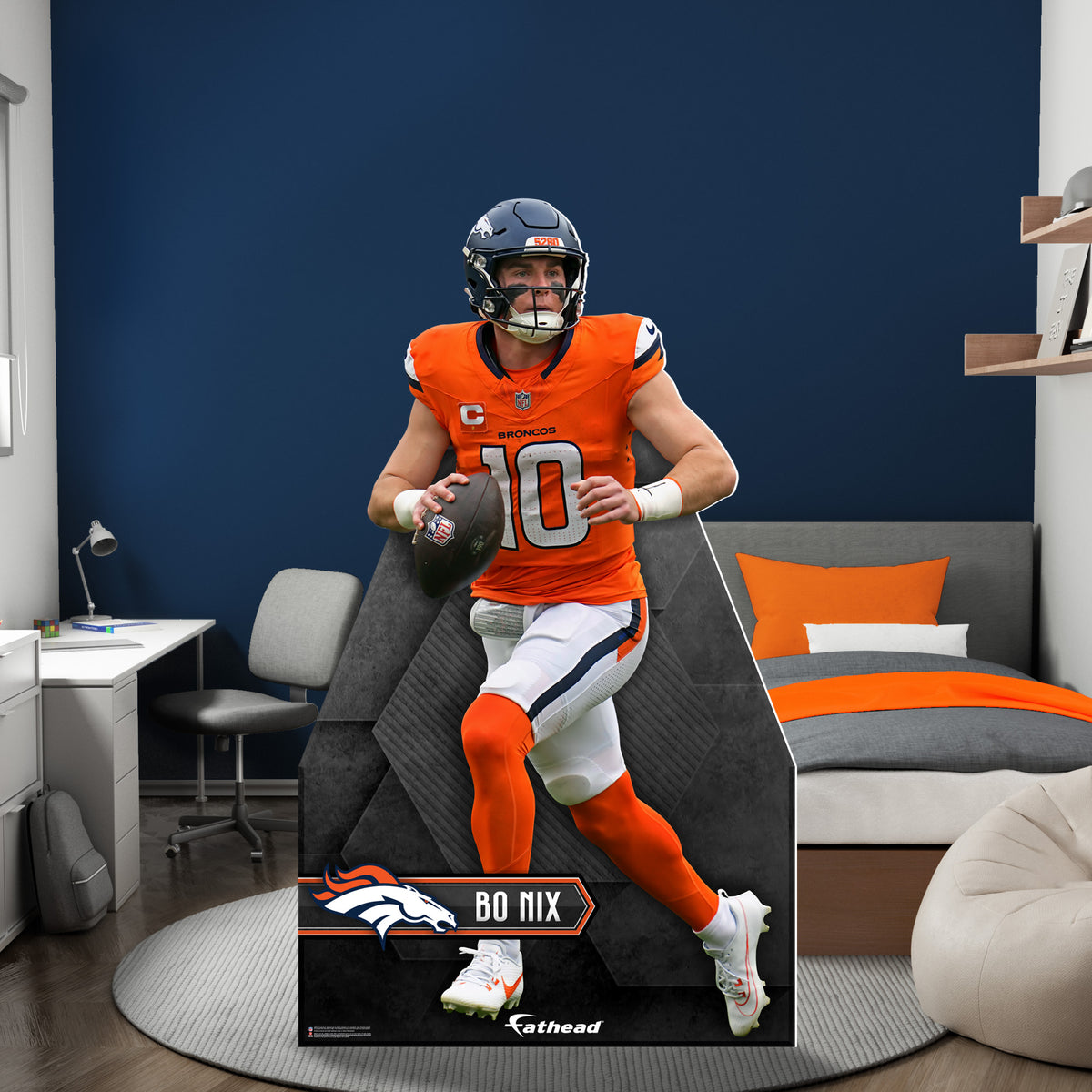 Bo Nix - Life-Size Stand Out - Official NFL - Denver Broncos - Foam Co ...