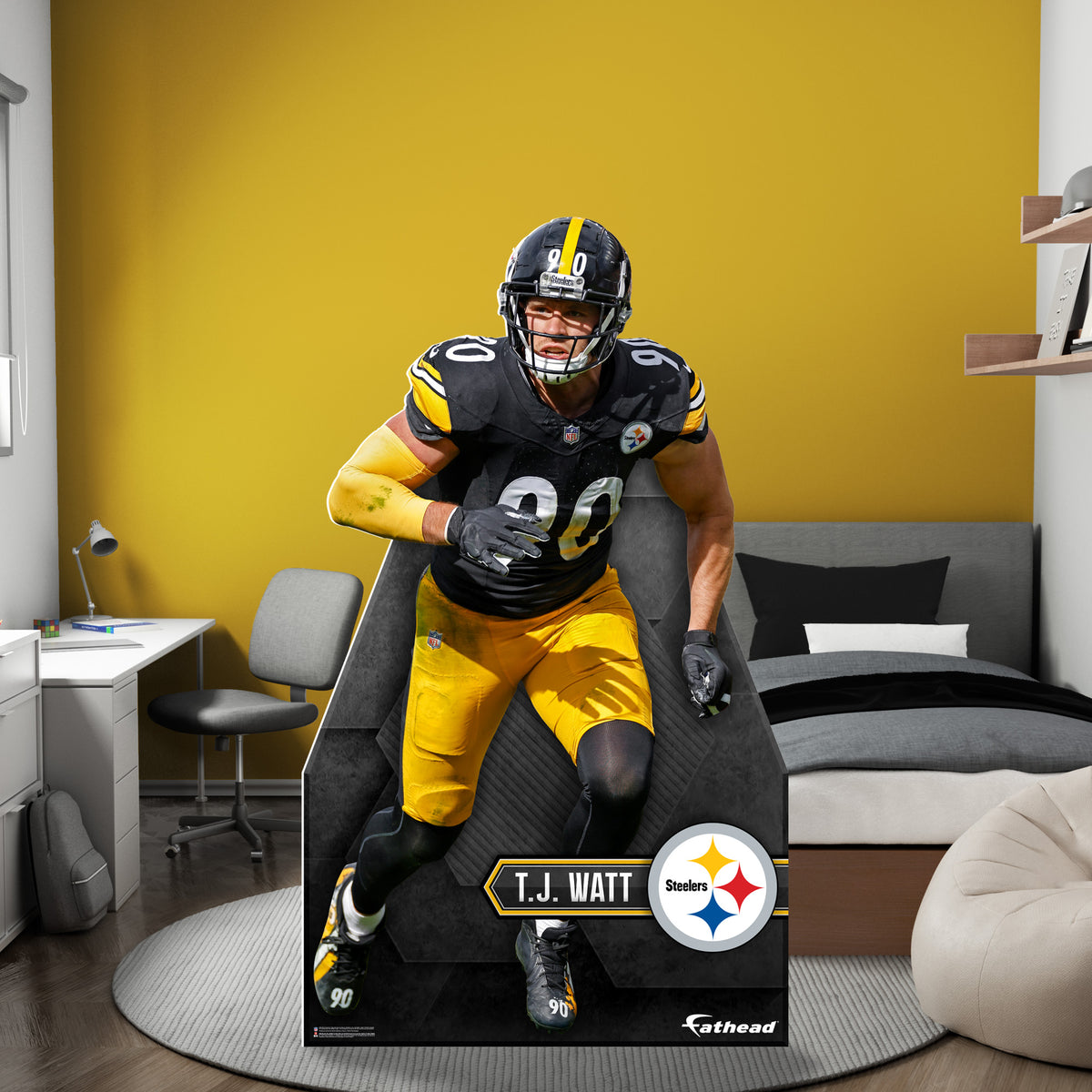 T.J. Watt - Life-Size Stand Out - Official NFL - Pittsburgh Steelers ...