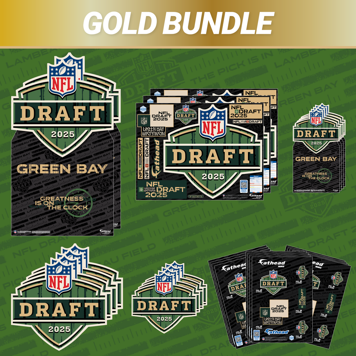NFL DRAFT GOLD BUNDLE – Fathead