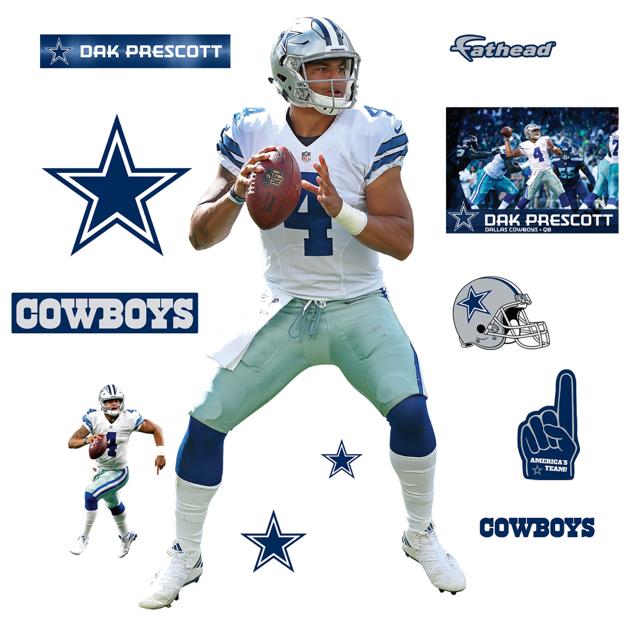 Dak Prescott - RealBig Collection - Official NFL - Dallas Cowboys - Re ...