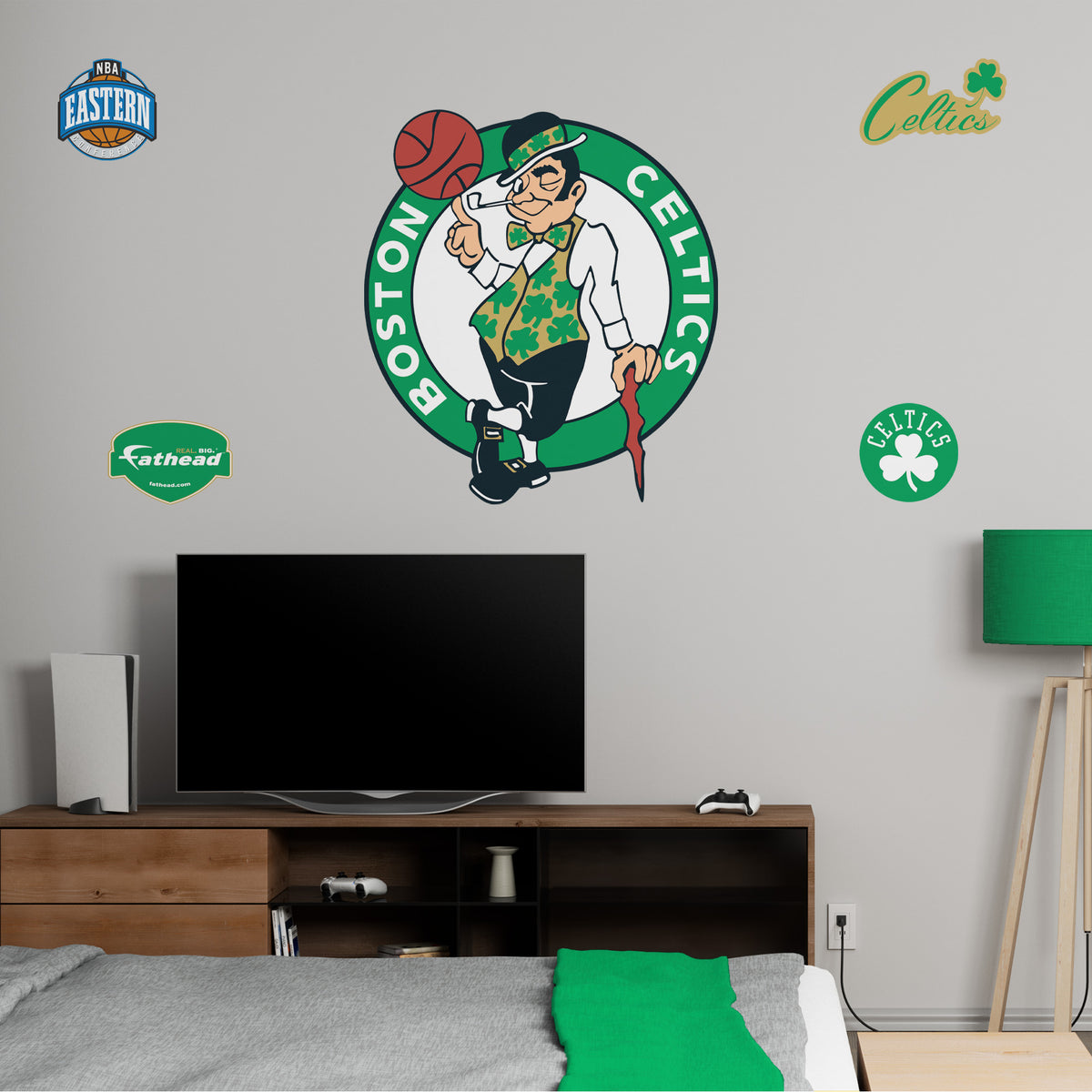 Boston Celtics: Logo Removable Wall Decal | Fathead Official Site