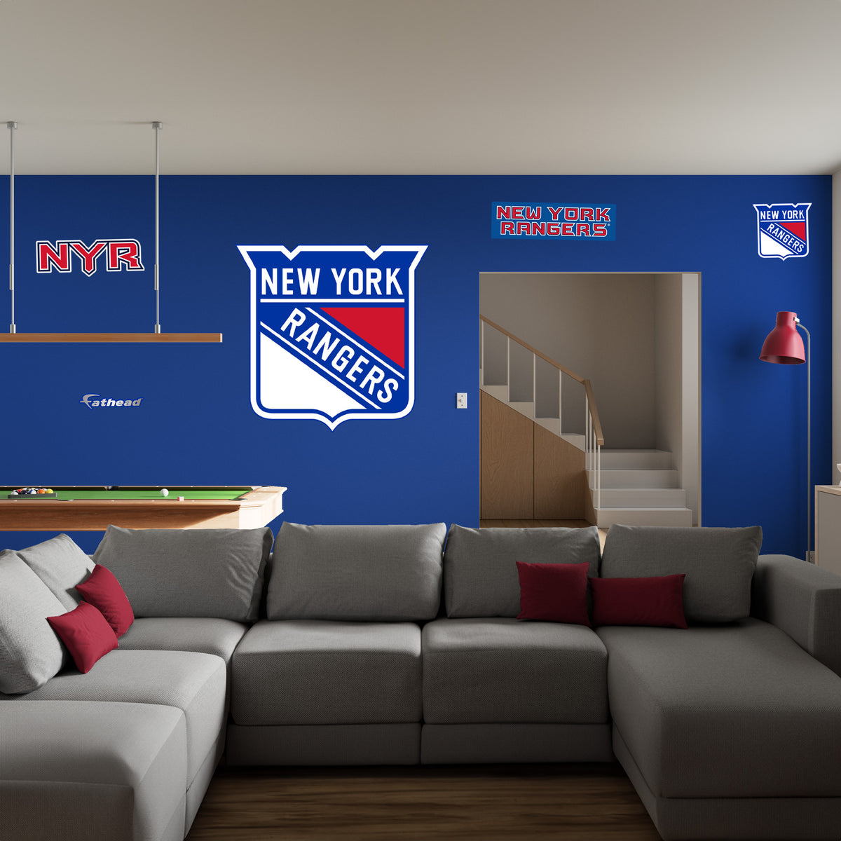 New York Rangers Logo Removable Wall Decal | Fathead Official Site