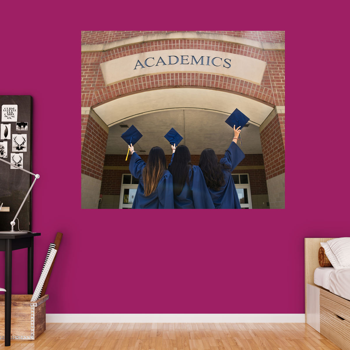 Custom - Graduation - Peel & Stick Poster - Reusable Vinyl Wall Decal ...