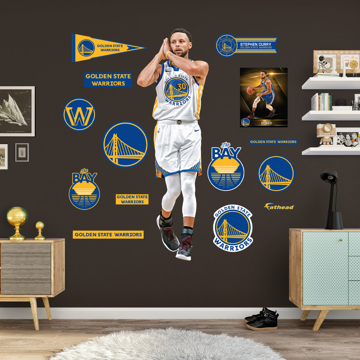 Stephen Curry Fathead Curry The City Jersey Store