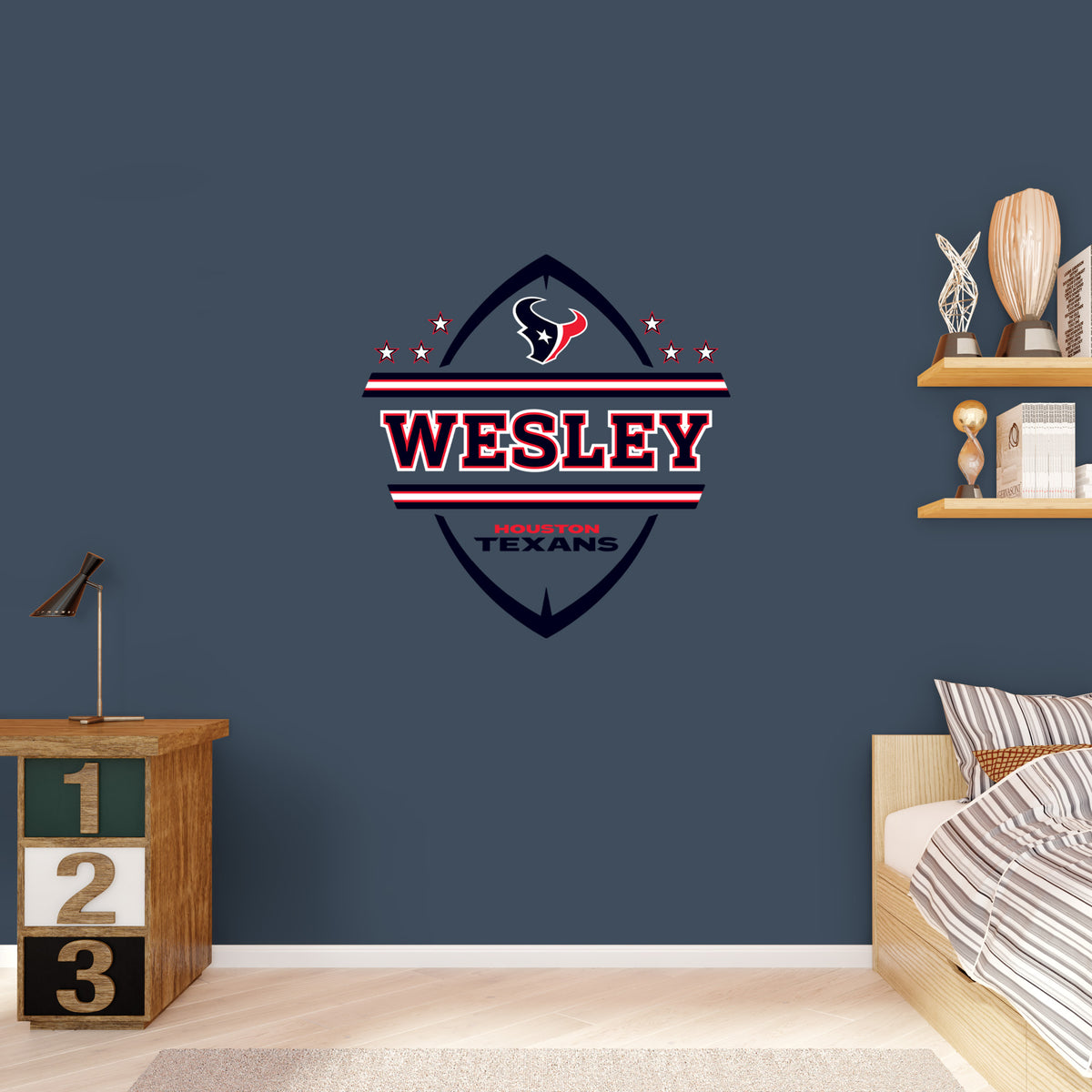 Houston Texans - Football Logo - With Personalized Name - Official NFL ...