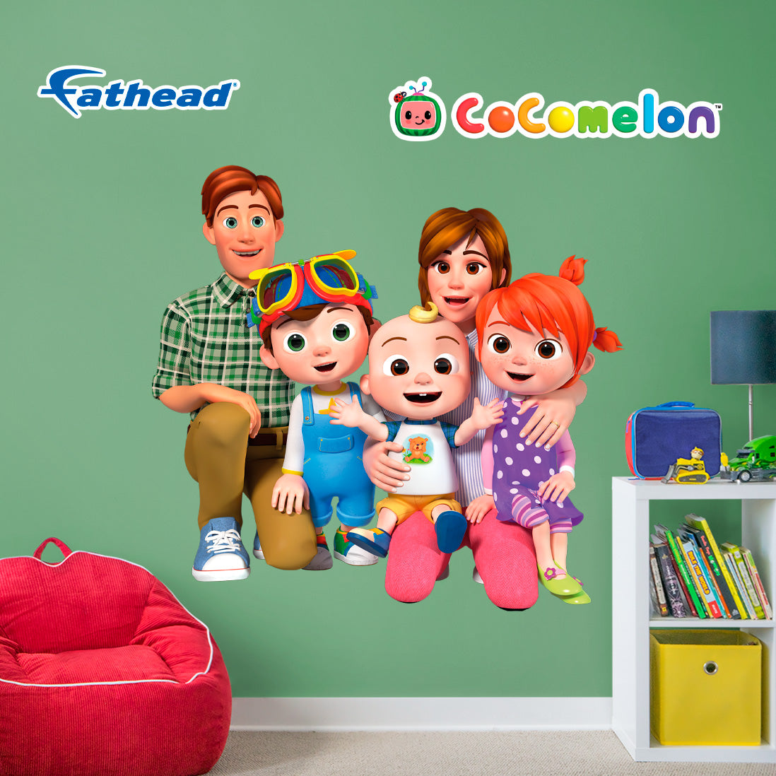 JJ & Family - RealBig Collection - Official CoComelon - Reusable Vinyl ...