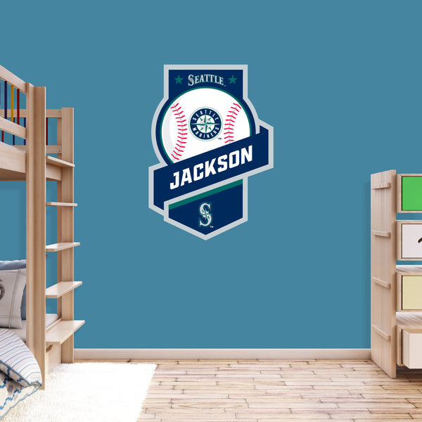 Seattle Mariners - Banner Badge - With Personalized Name - Official ML ...