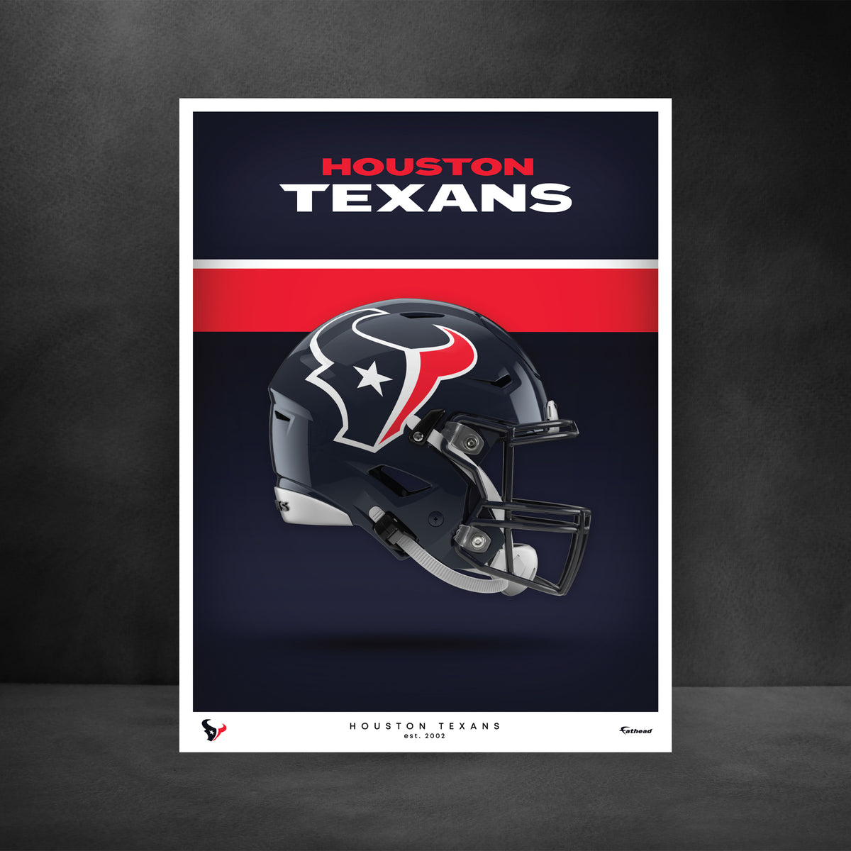 Houston Texans - Helmet Series - Peel & Stick Poster - Official NFL ...