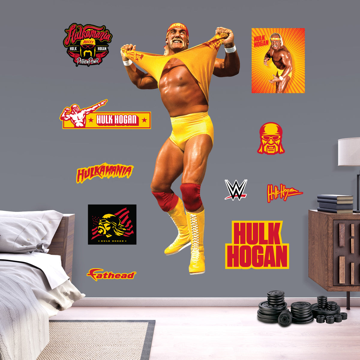 Hulk Hogan Hulkamania - RealBig Collection - Official WWE - Reusable V ...