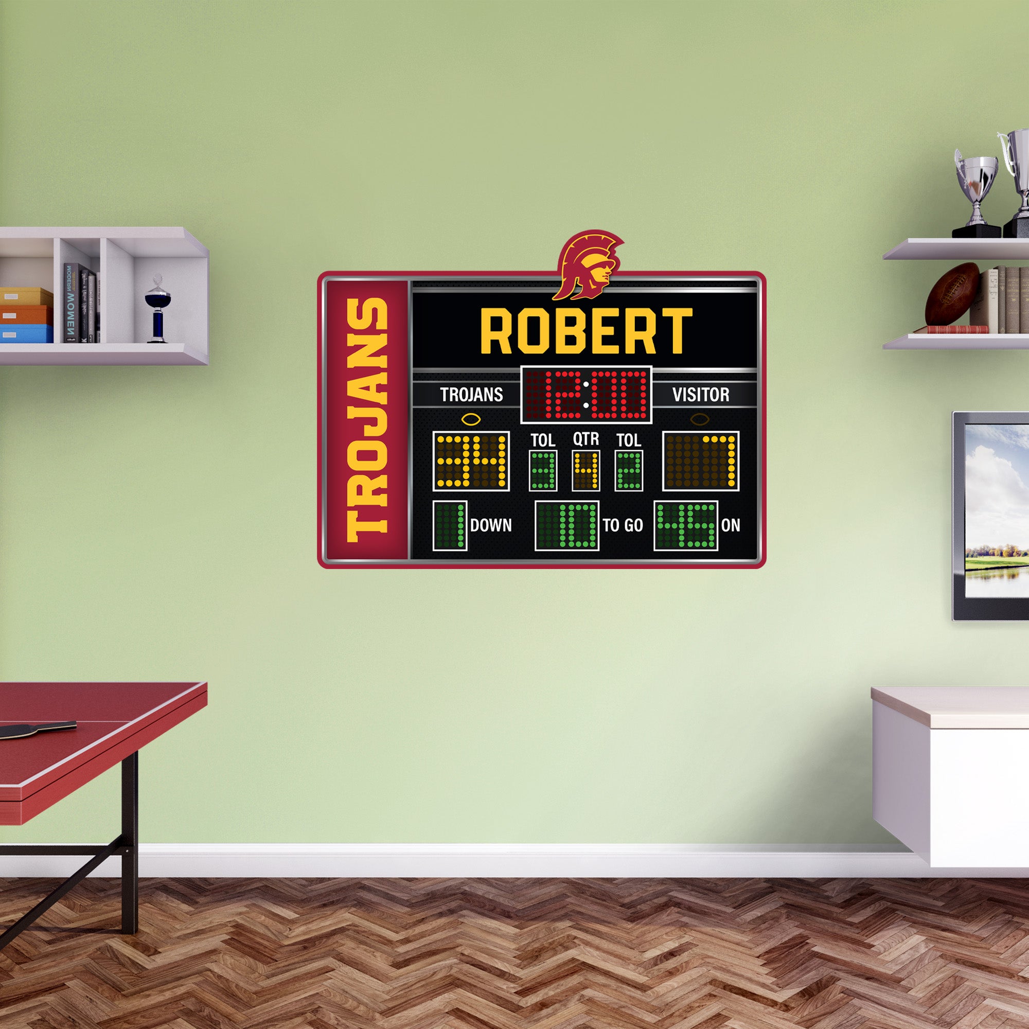 USC Trojans: Football Scoreboard Personalized Name - Officially Licens ...