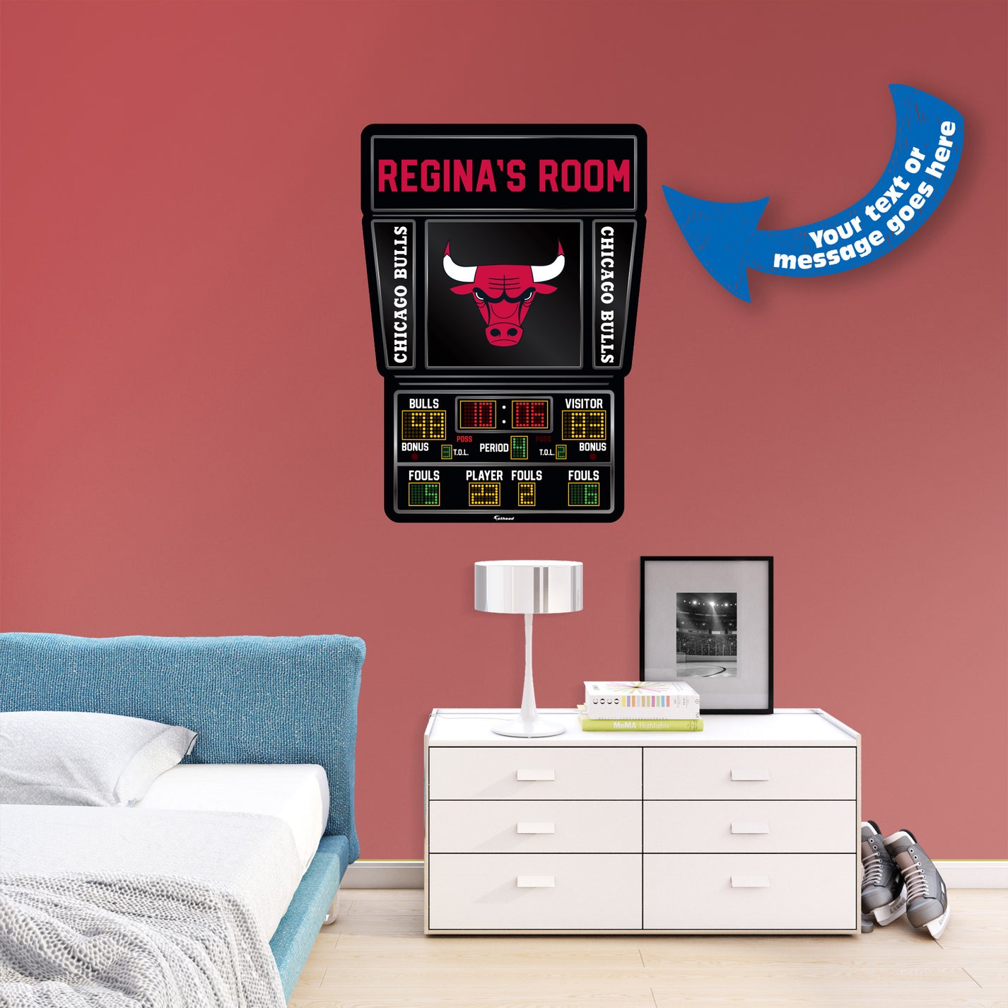 Chicago Bulls - Scoreboard Graphic - With Personalized Name - Official ...