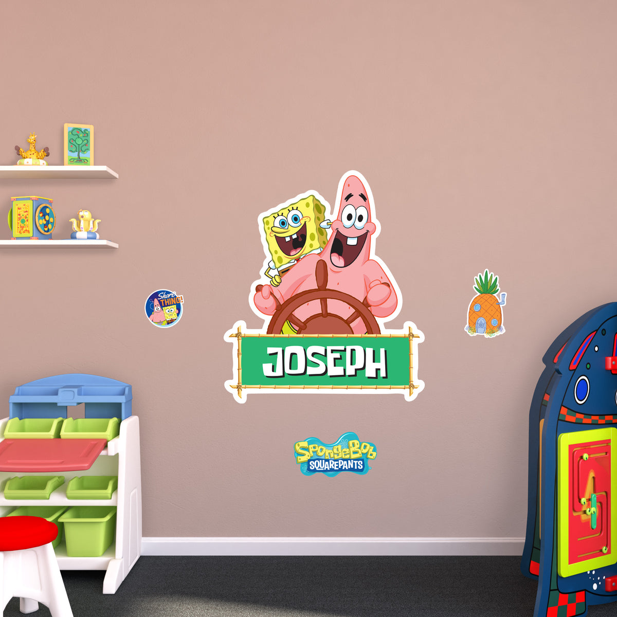 SpongeBob SquarePants - SpongeBob & Patrick Ship's Wheel Graphic - Wit ...