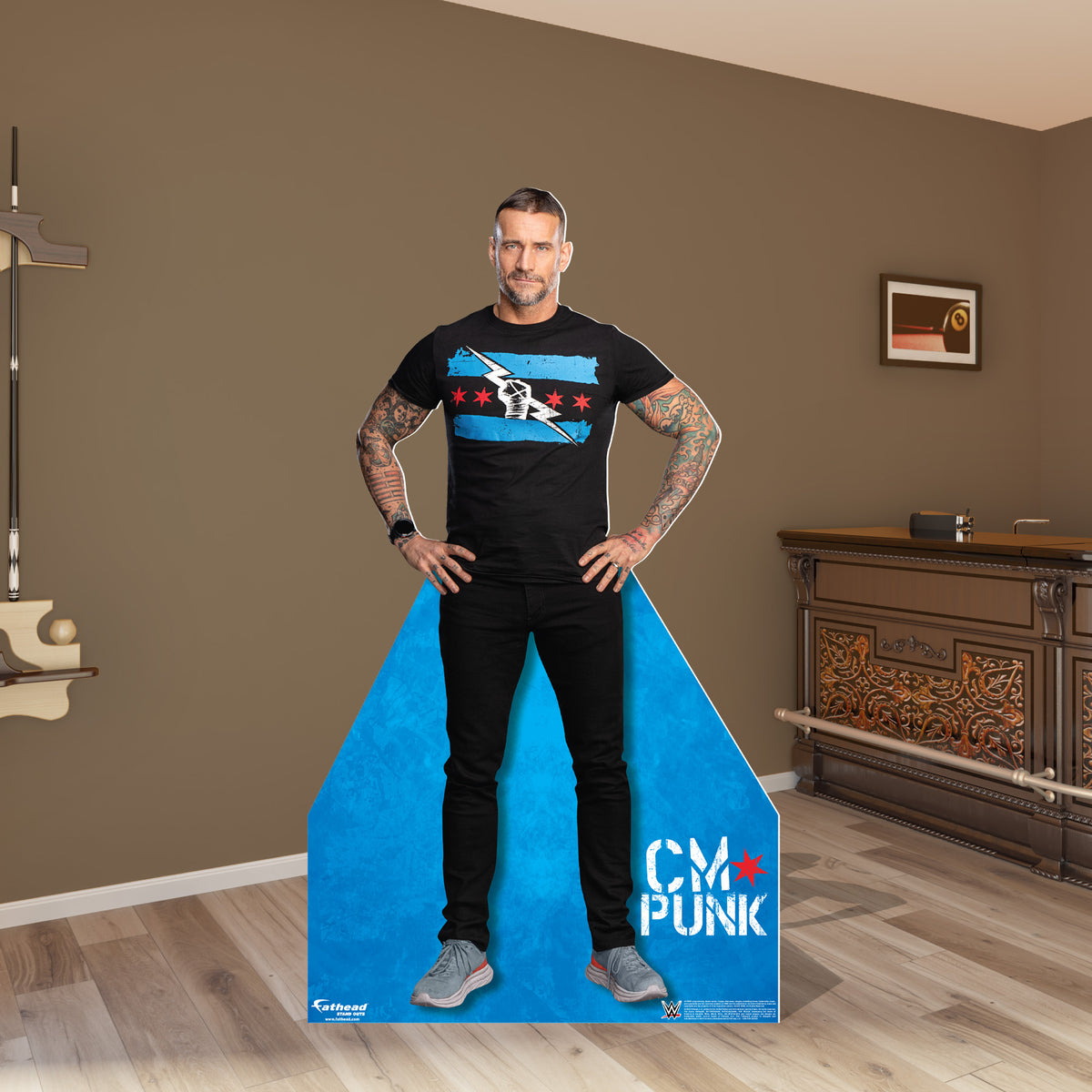 CM Punk - Life-Size Stand Out - Official WWE - Foam Core Cutout – Fathead