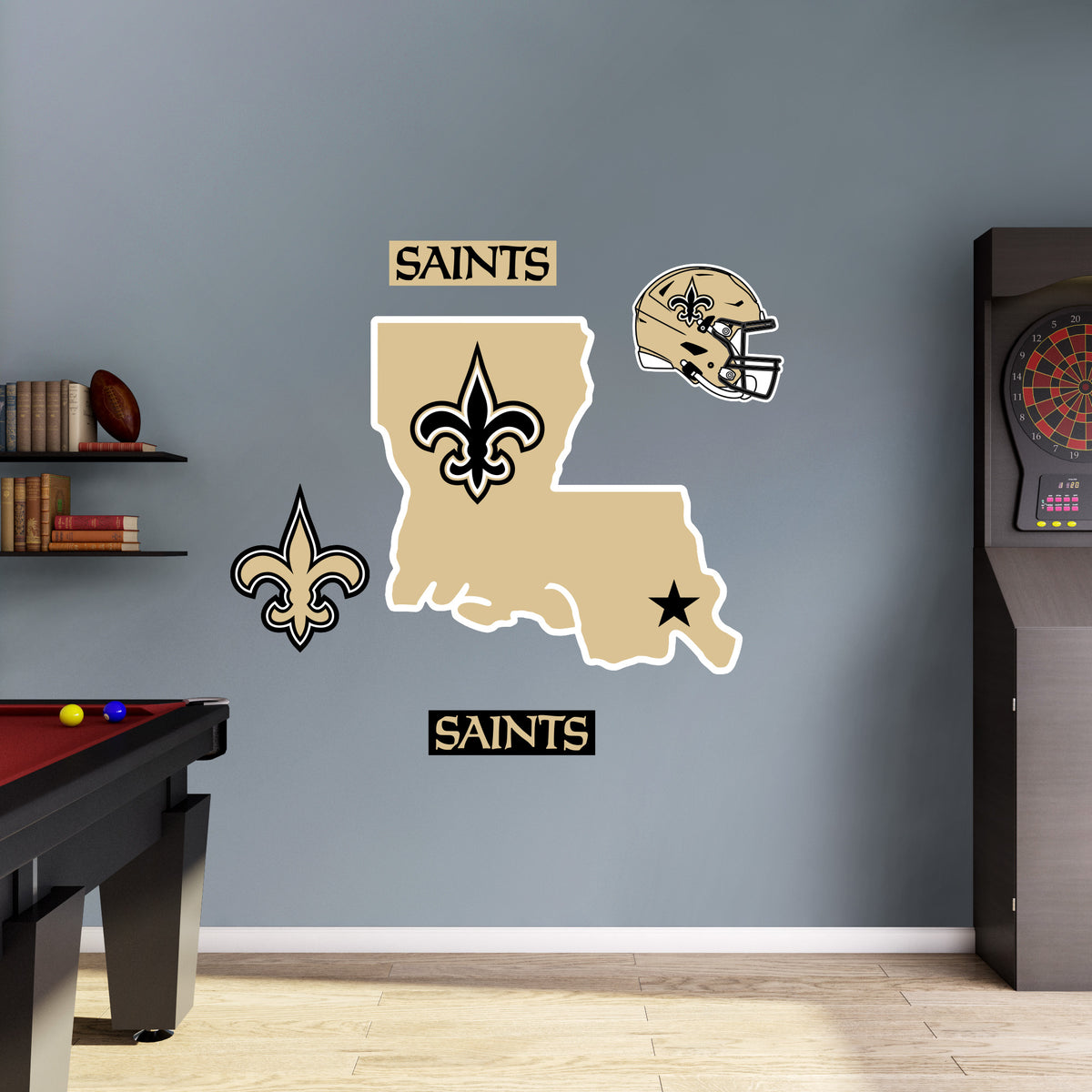 New Orleans Saints - RealBig Louisiana Logo Collection - Official NFL ...