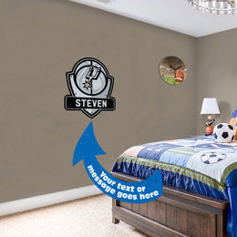 San Antonio Spurs - Badge - With Personalized Name - Official NBA - Vi ...