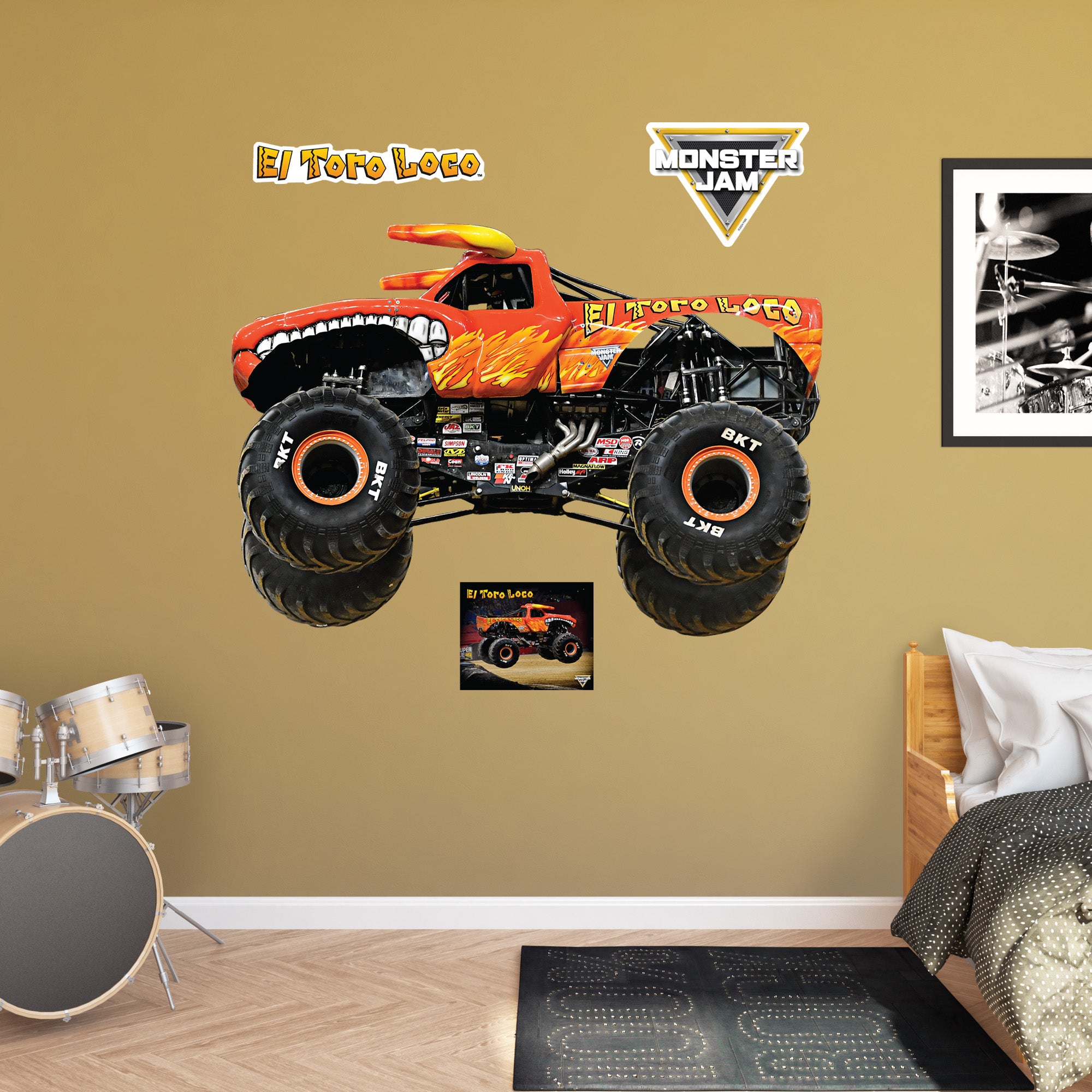El Toro Loco - Officially Licensed Monster Jam Removable Adhesive Decal ...
