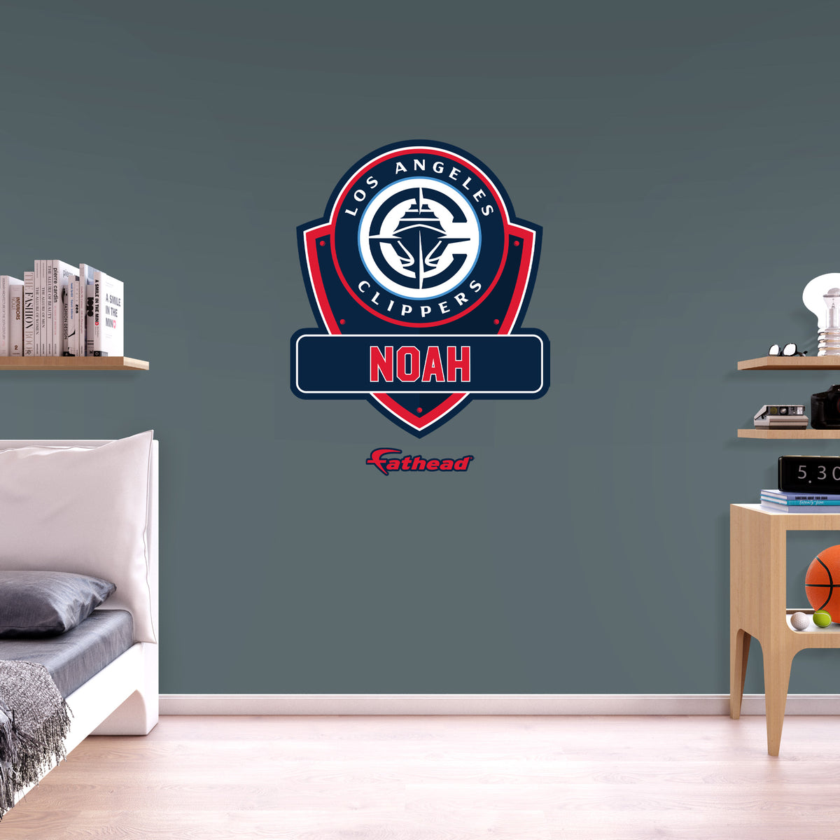 Los Angeles Clippers - Badge - With Personalized Name - Official NBA ...