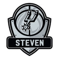 San Antonio Spurs - Badge - With Personalized Name - Official NBA - Vi ...