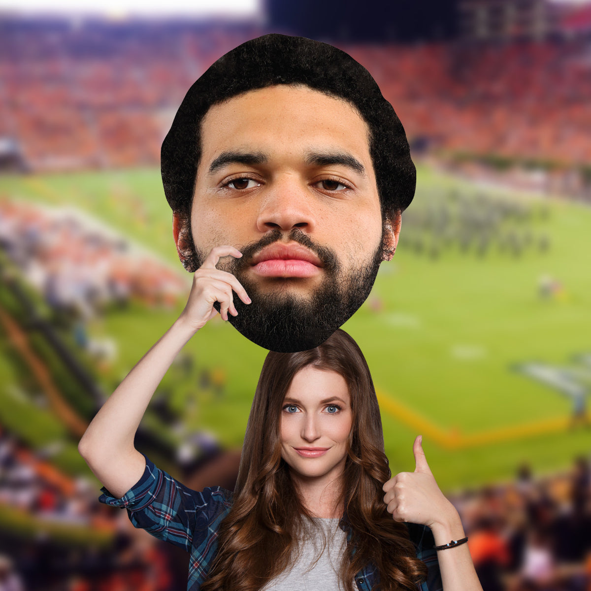 Caleb Williams - Big Head - Official NFLPA - Chicago Bears - Foam Core ...