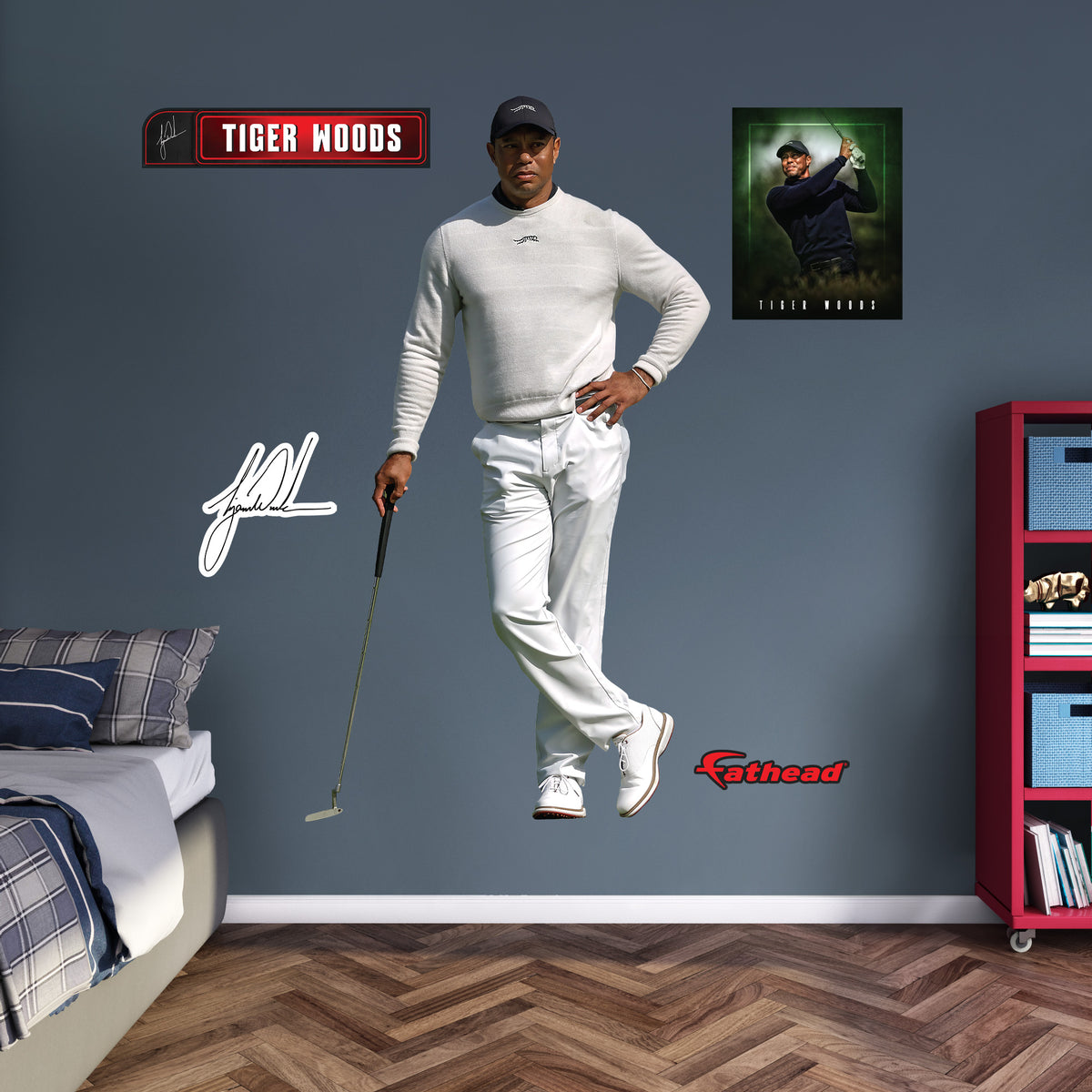Tiger Woods - RealBig Collection - Official PGA - Reusable Vinyl Wall ...