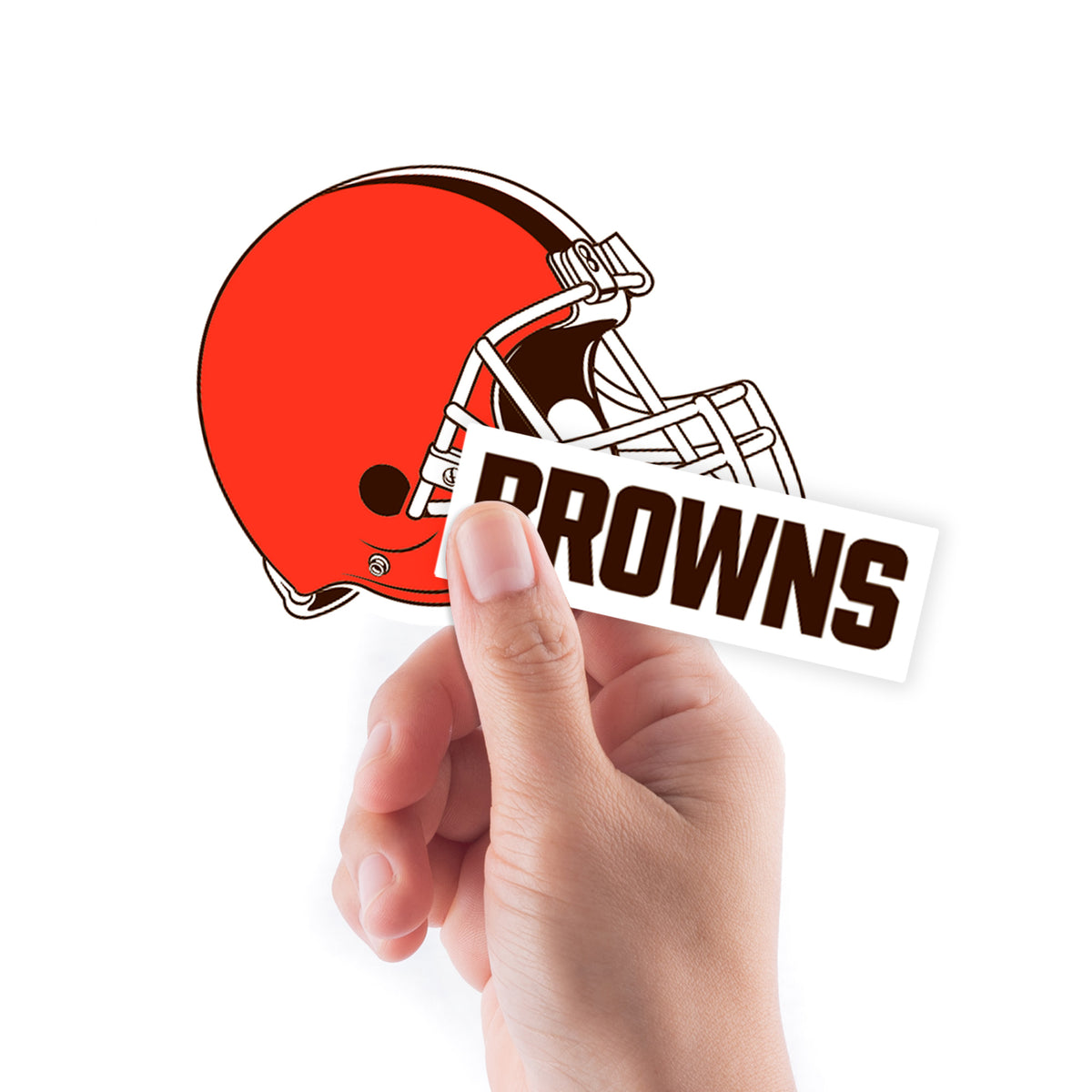 Cleveland Browns - 5 Logo Minis (Mixed Sizes) - Official NFL - Reusabl ...