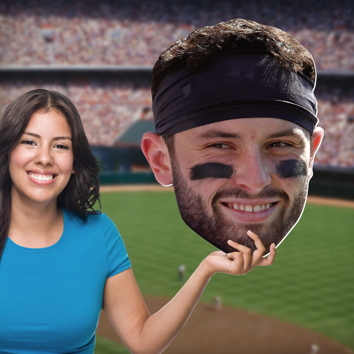 Baker Mayfield: Big Head NFL Foam Cutout | Fathead Official Site