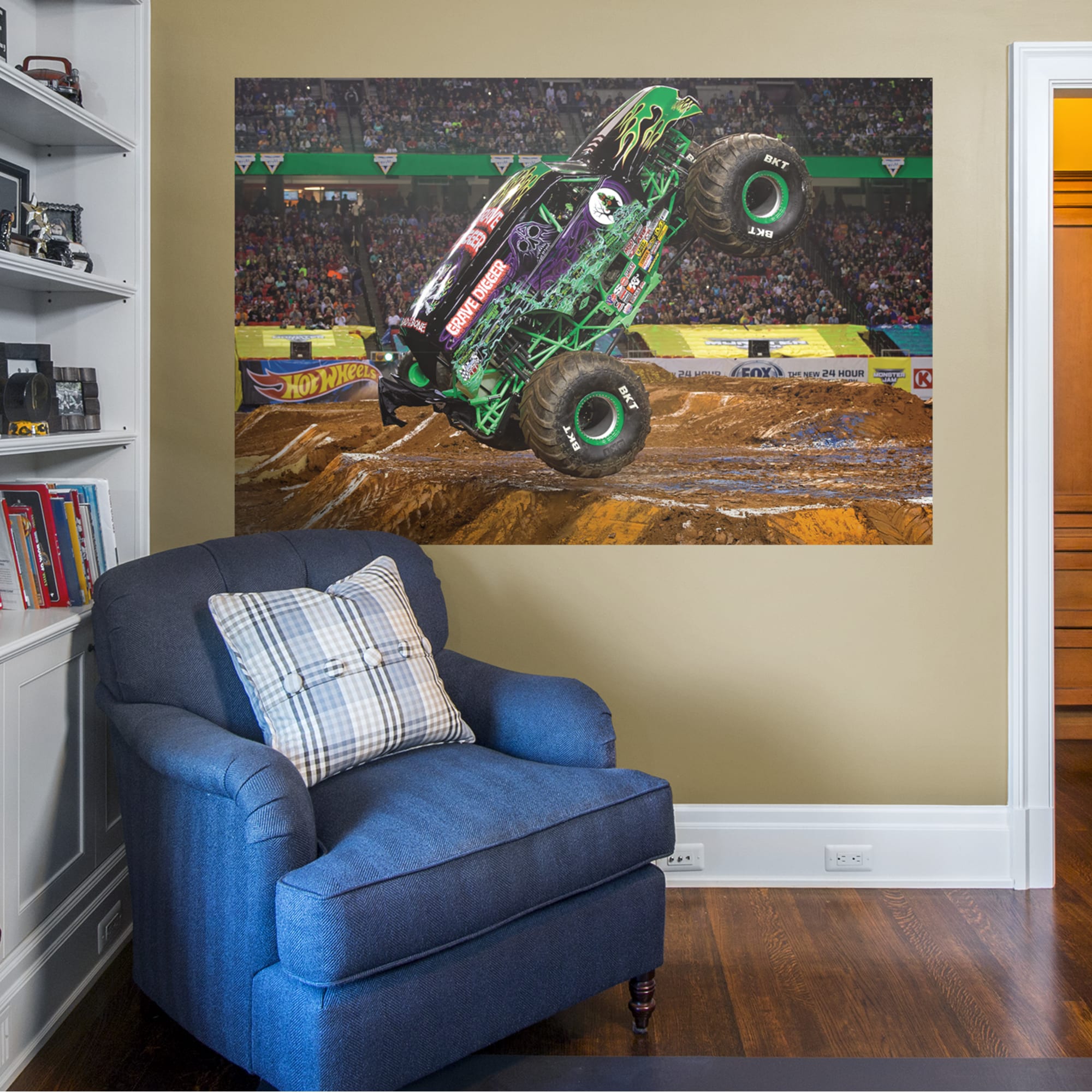 Grave Digger Mural - Officially Licensed Monster Jam Removable Wall ...