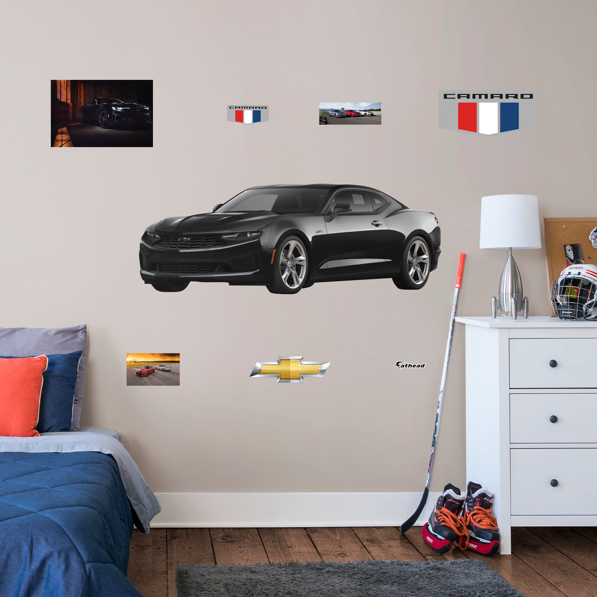 Chevrolet Black Camaro: Officially Licensed GM Removable Wall Decal ...