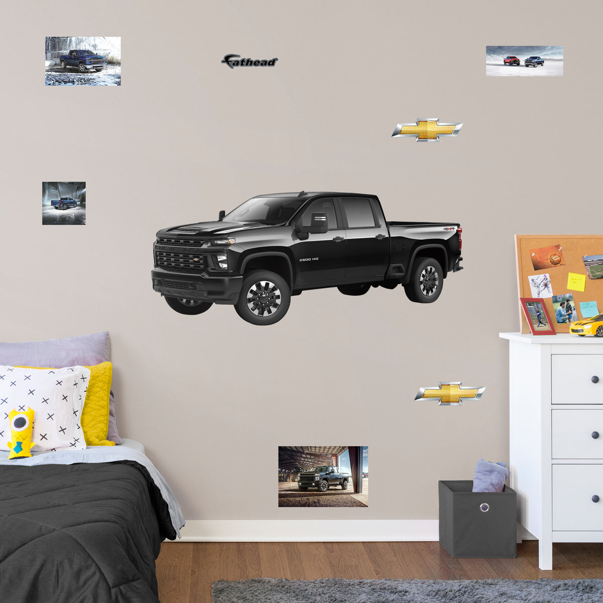 Chevrolet Black Silverado: Officially Licensed GM Removable Wall Decal ...